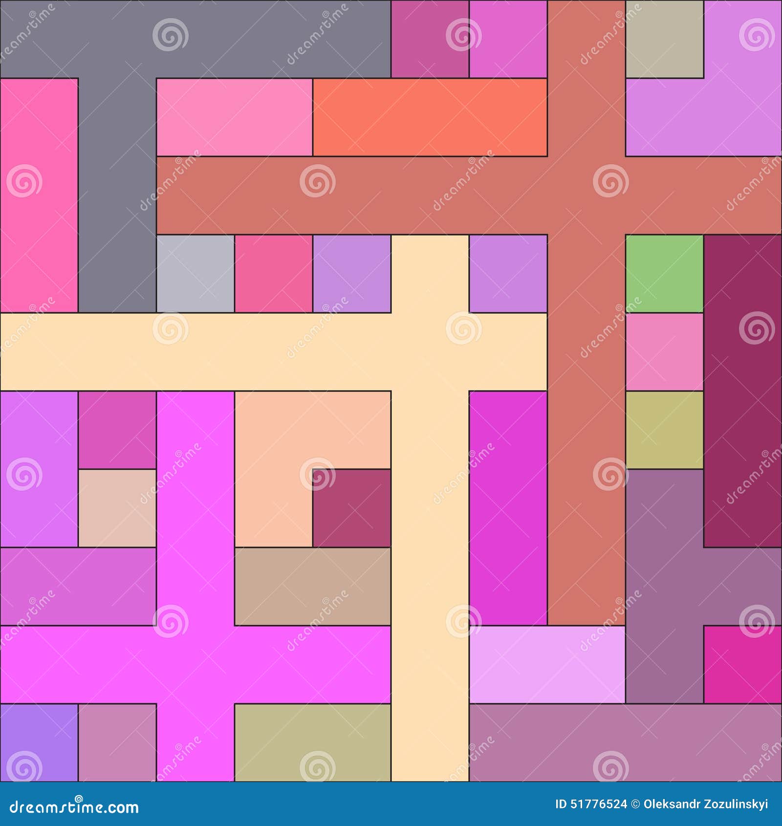 Fond Abstrait Avec Des Rectangles Trame 2 Illustration Stock ...