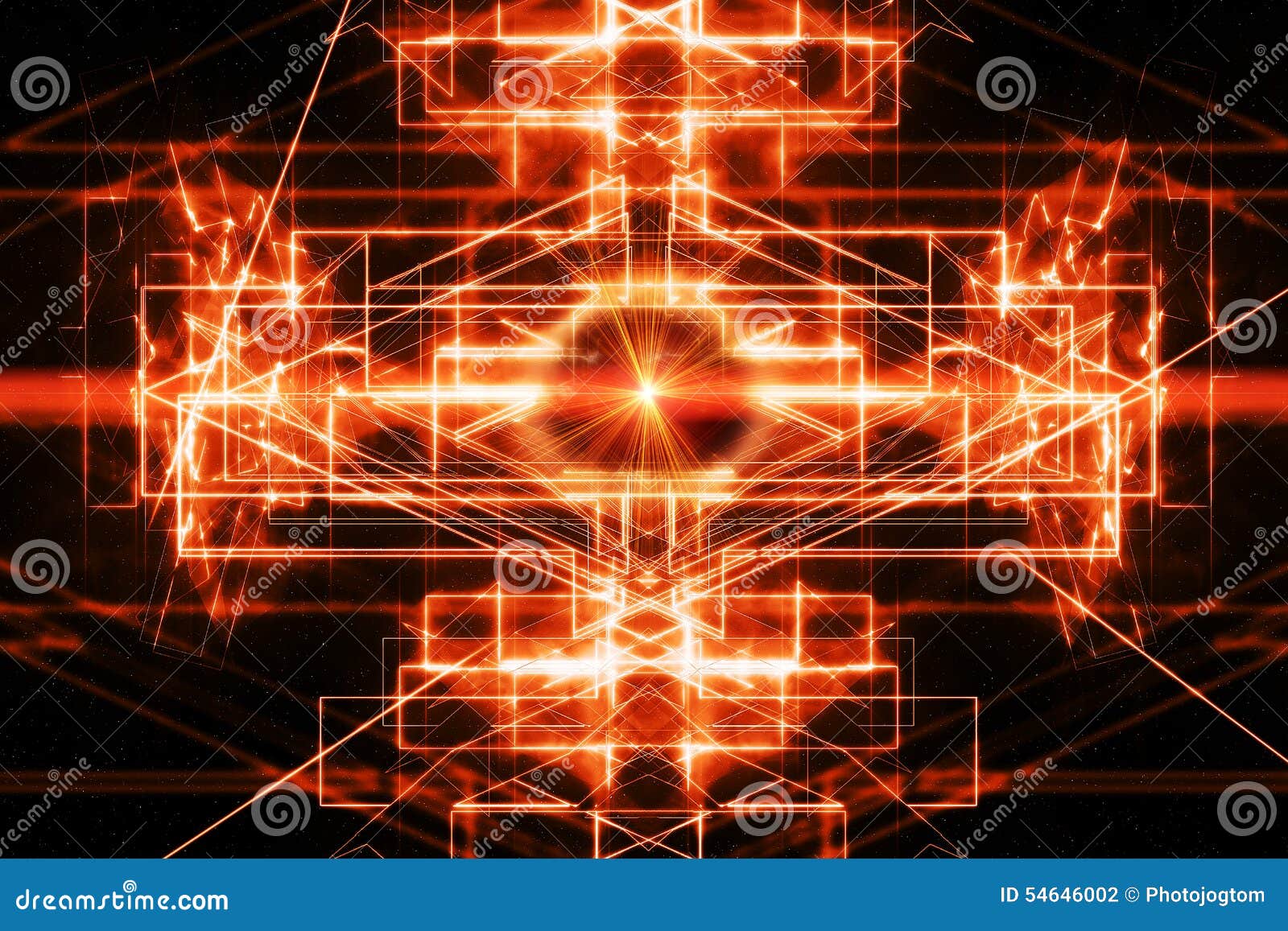 Fond Abstrait Avec Le Rayon De Laser Illustration Stock - Illustration ...