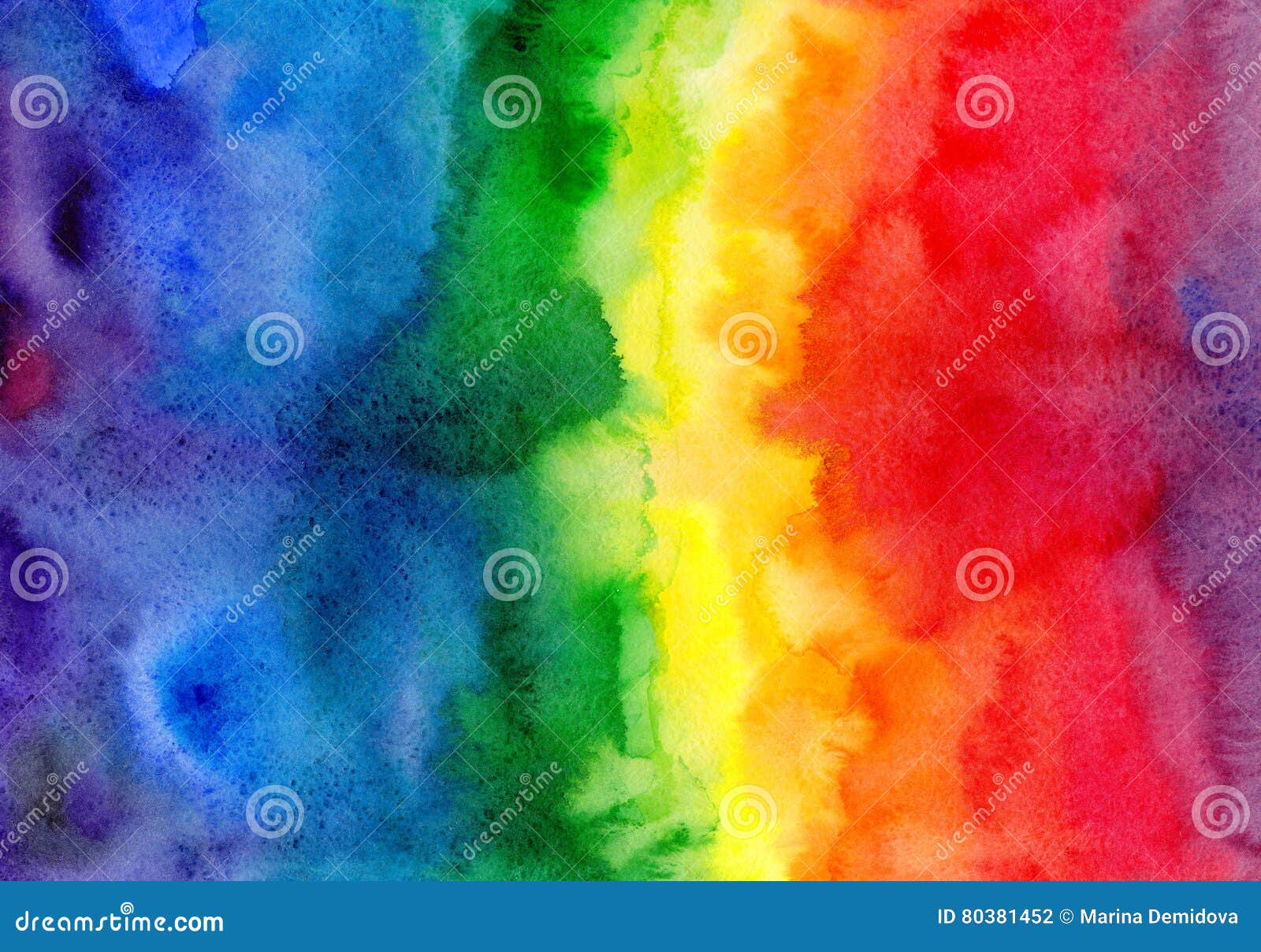 Fond Abstrait De Gradient D'arc-en-ciel D'aquarelle Illustration Stock ...