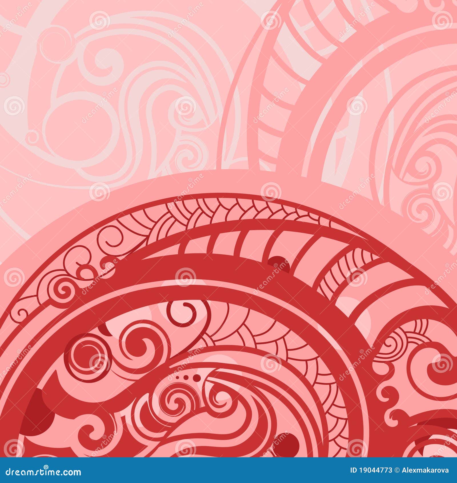 Fond abstrait en rouge illustration de vecteur. Illustration du spirale ...