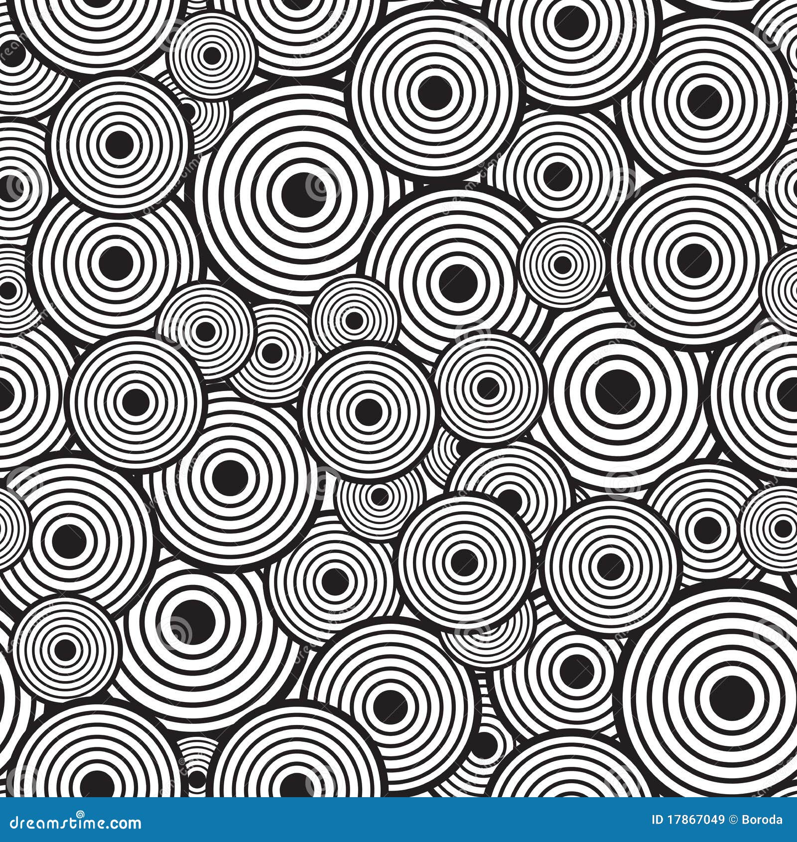 Fond Abstrait Noir Et Blanc Avec Des Cercles Illustration de Vecteur ...