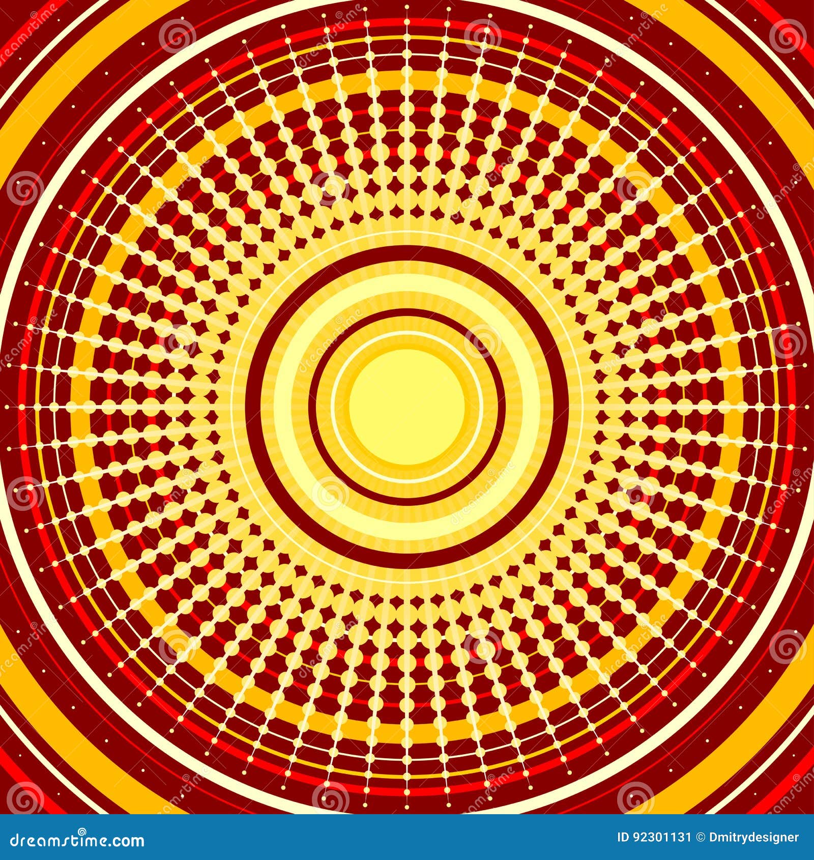 Fond Abstrait Se Composant Des Cercles Concentriques Illustration de ...