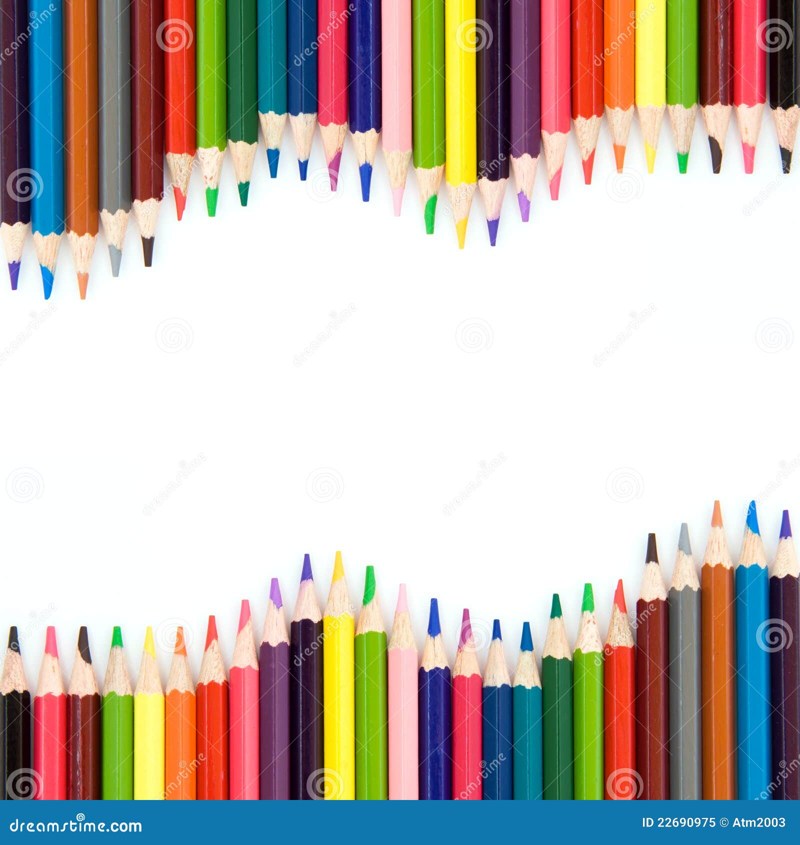 Fond Avec Des Crayons De Couleur Image stock - Image du panneau ...