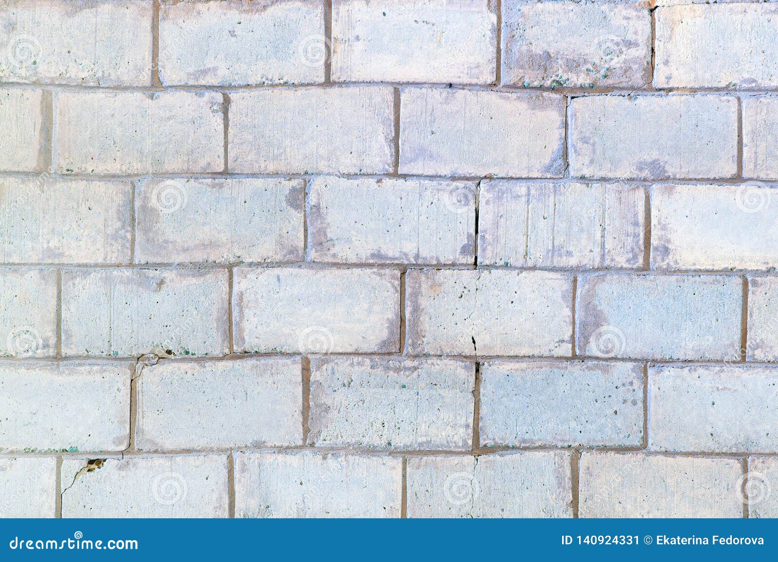 Fond Avec La Texture De Brique Mur Gris-clair Garni De Grandes Briques ...