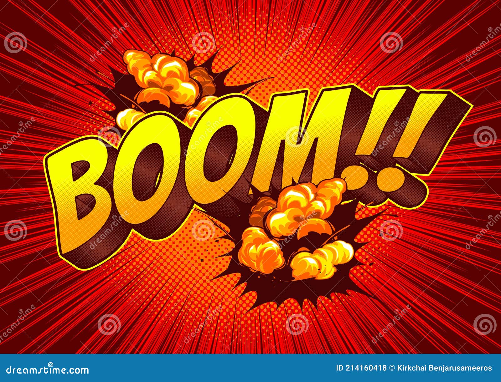Fond BD boom 60 illustration de vecteur. Illustration du texte - 214160418