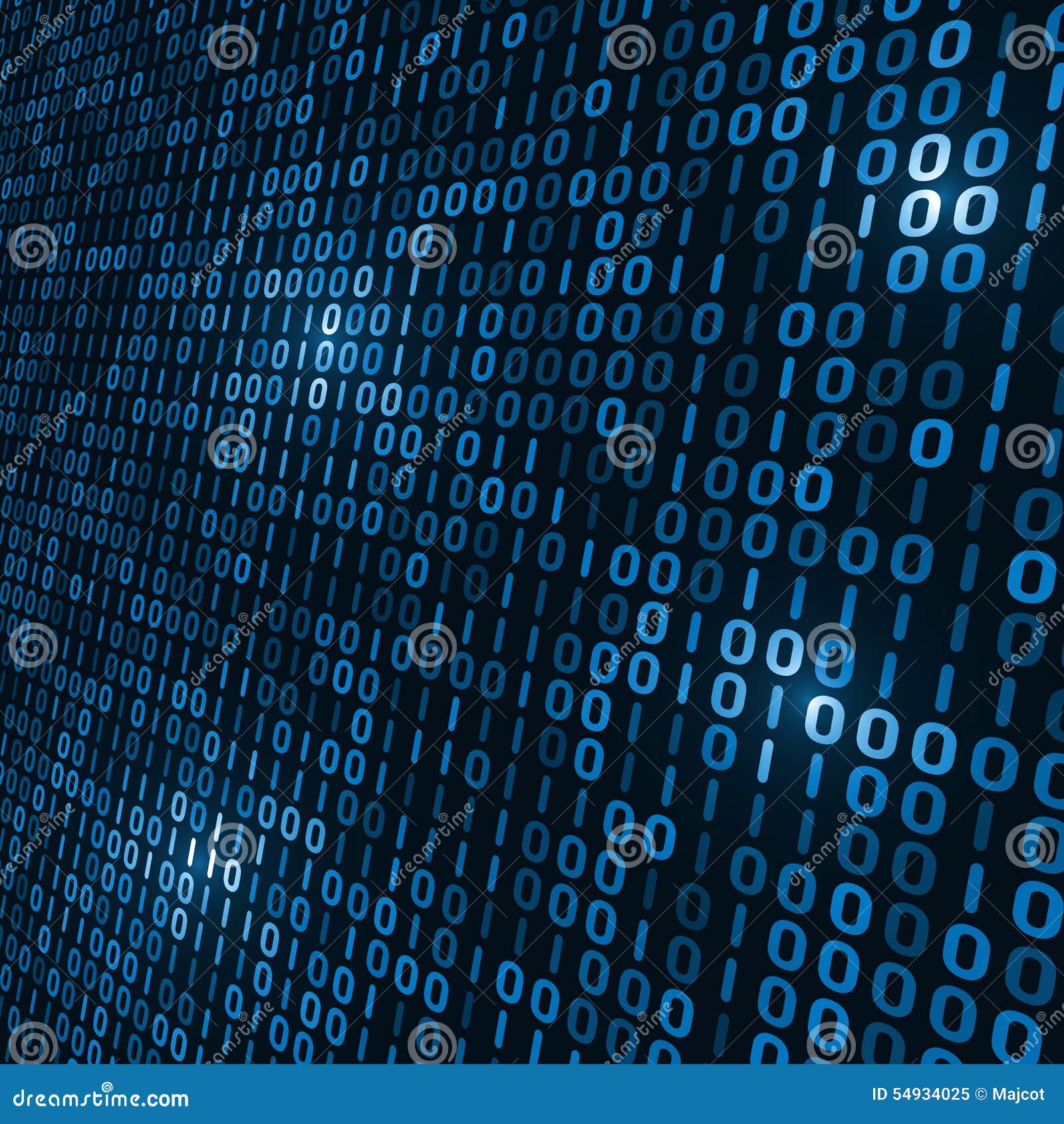Fond Binaire De Code Informatique Illustration de Vecteur ...