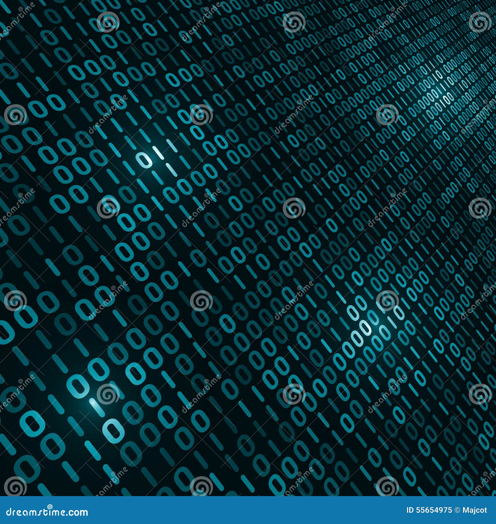 Fond Binaire De Code Informatique Illustration de Vecteur ...