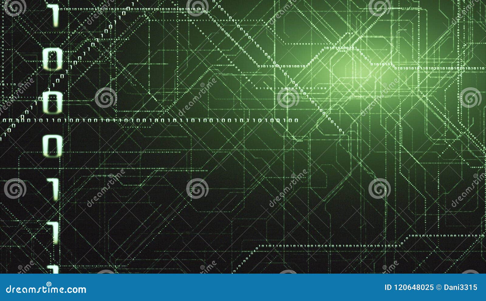 Fond Binaire De Code De Matrix Concept Du Codage Illustration Stock ...