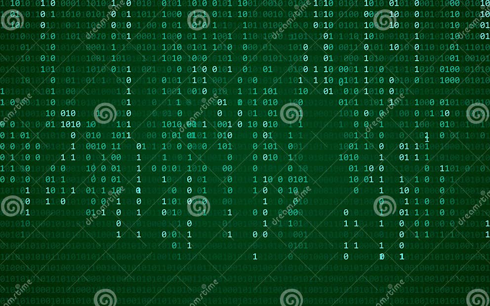 Fond Bleu Abstrait De Technologie Code Machine Binaire Programmation ...