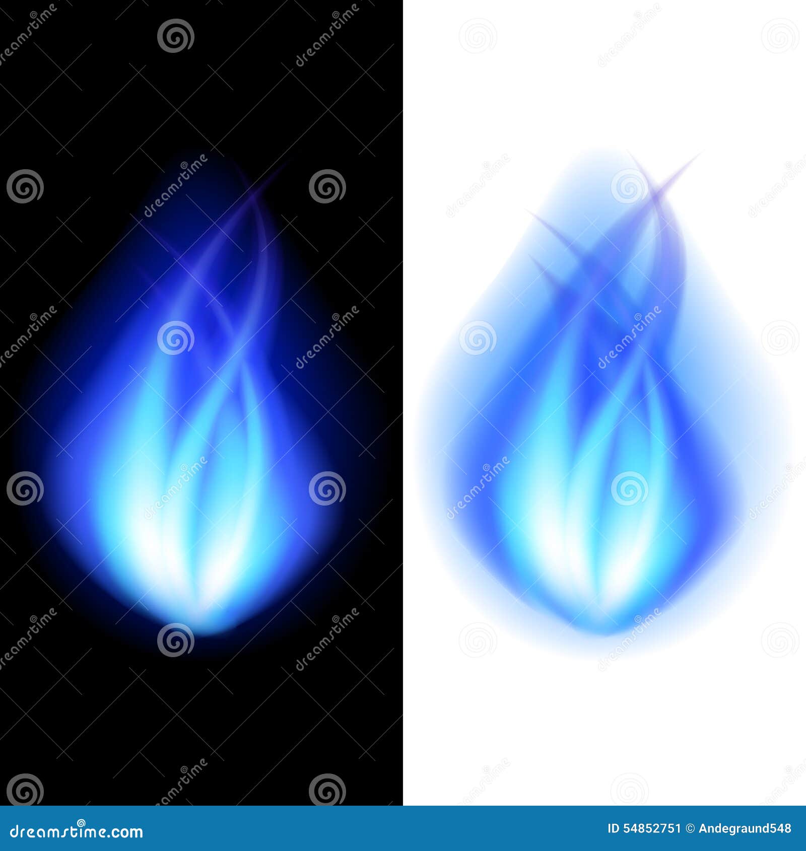 Fond Bleu De Vecteur Du Feu Illustration de Vecteur - Illustration du ...