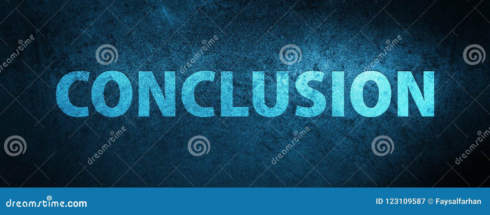 Fond Bleu Spécial De Bannière De Conclusion Illustration Stock ...