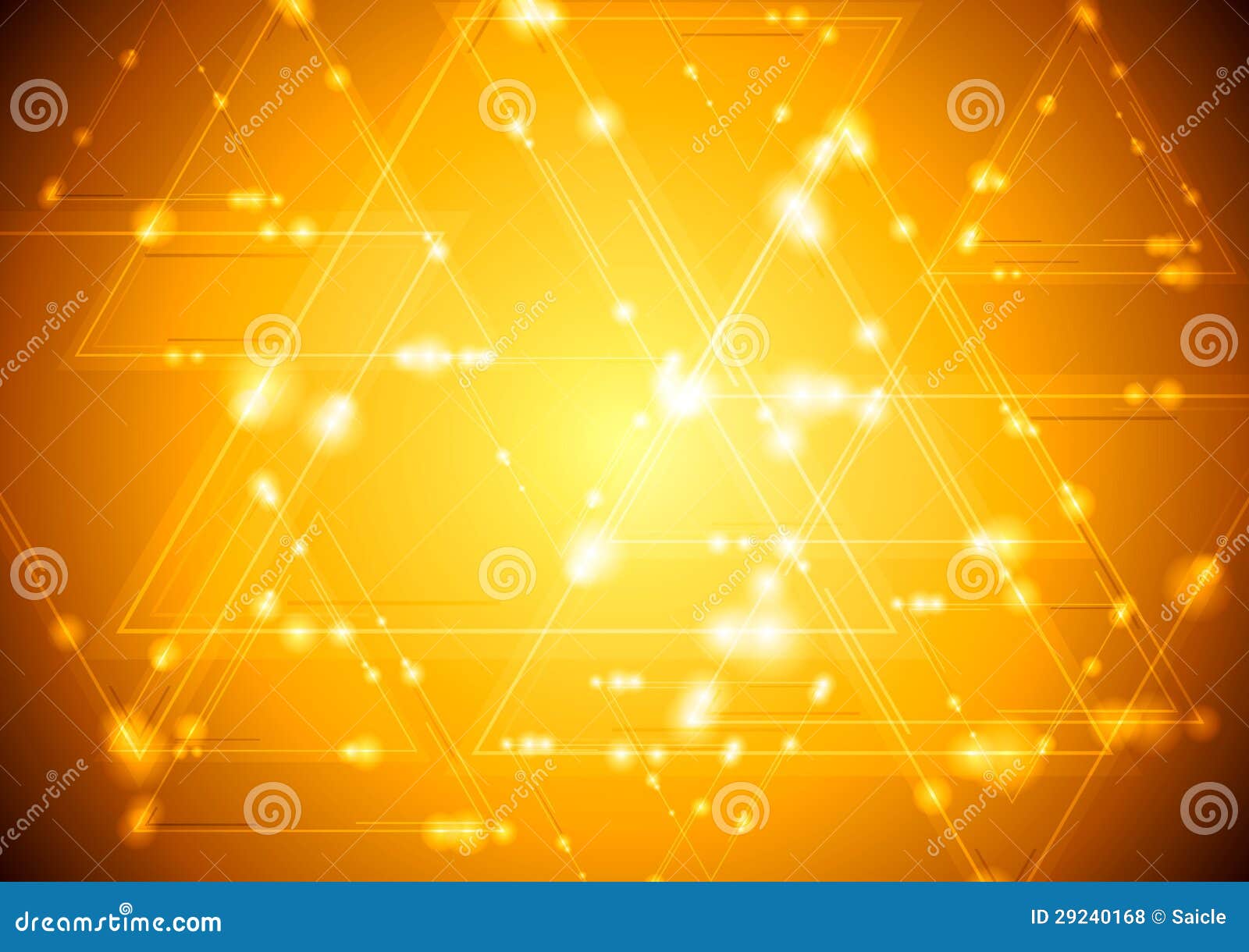 Fond Brillant Jaune De Technologie Illustration de Vecteur ...