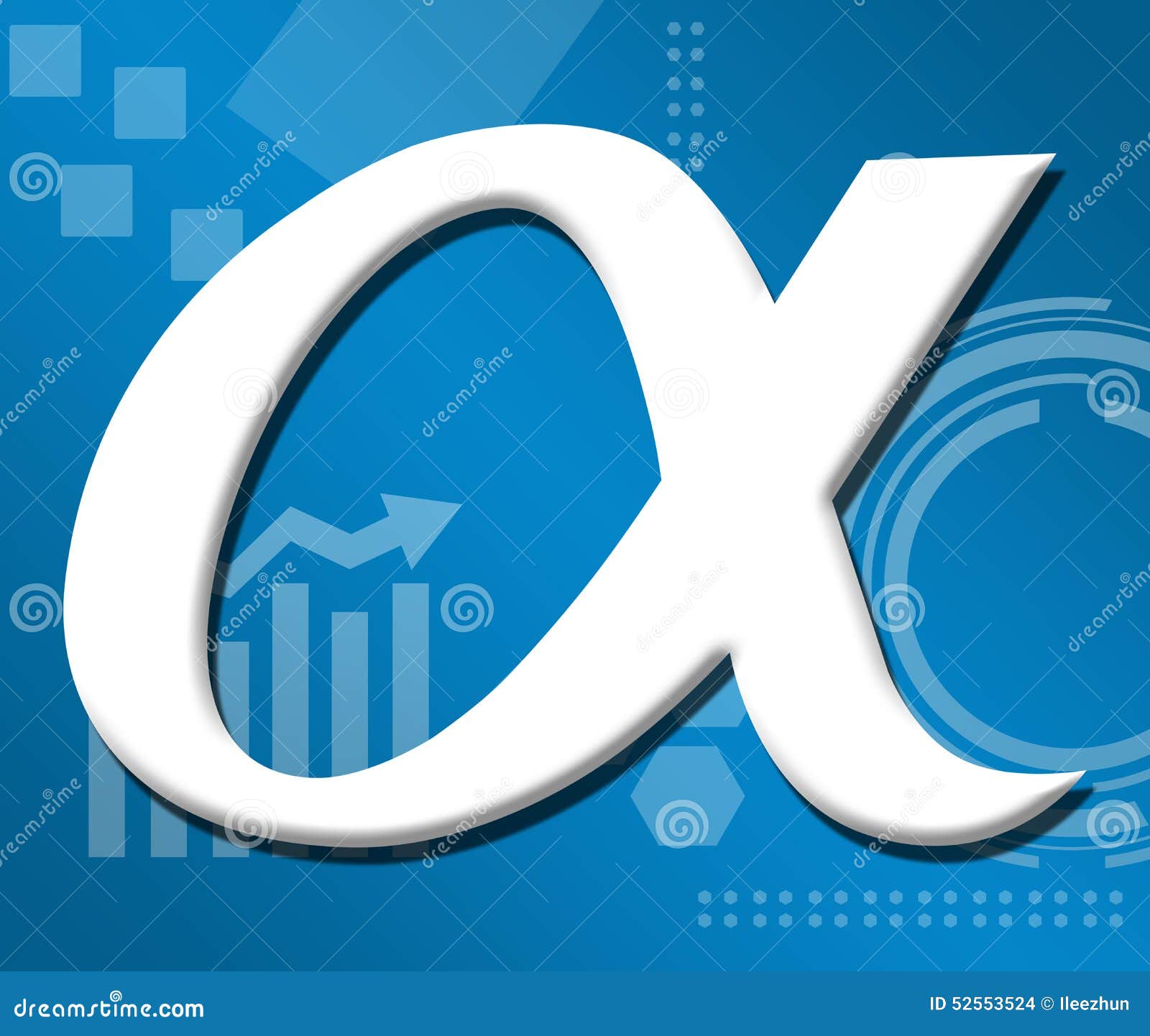 Fond D'Alpha Symbol Over Technical Business Illustration Stock ...