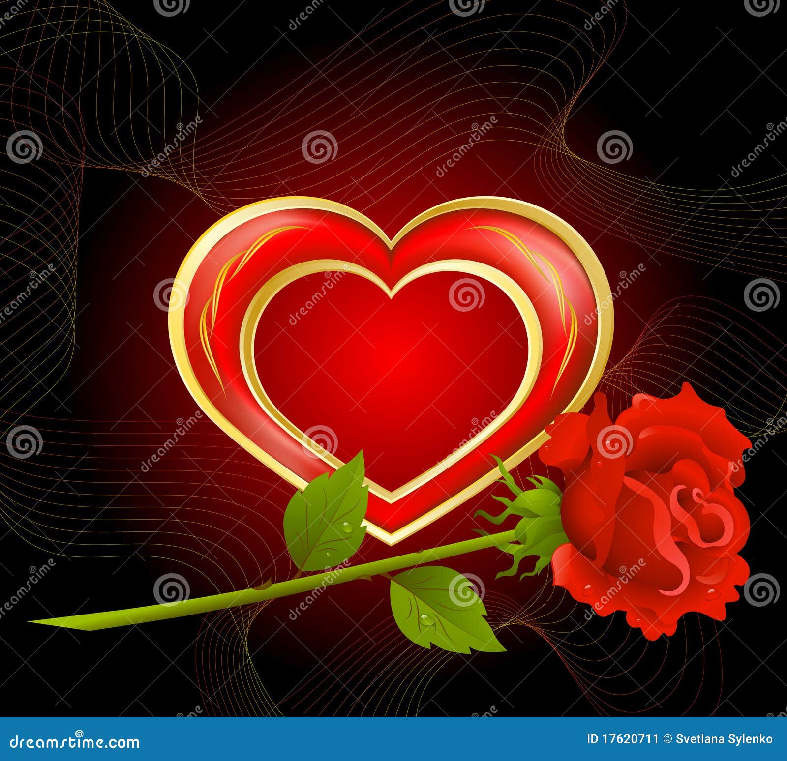 Fond D'ici Le Jour De Valentine Illustration de Vecteur - Illustration ...