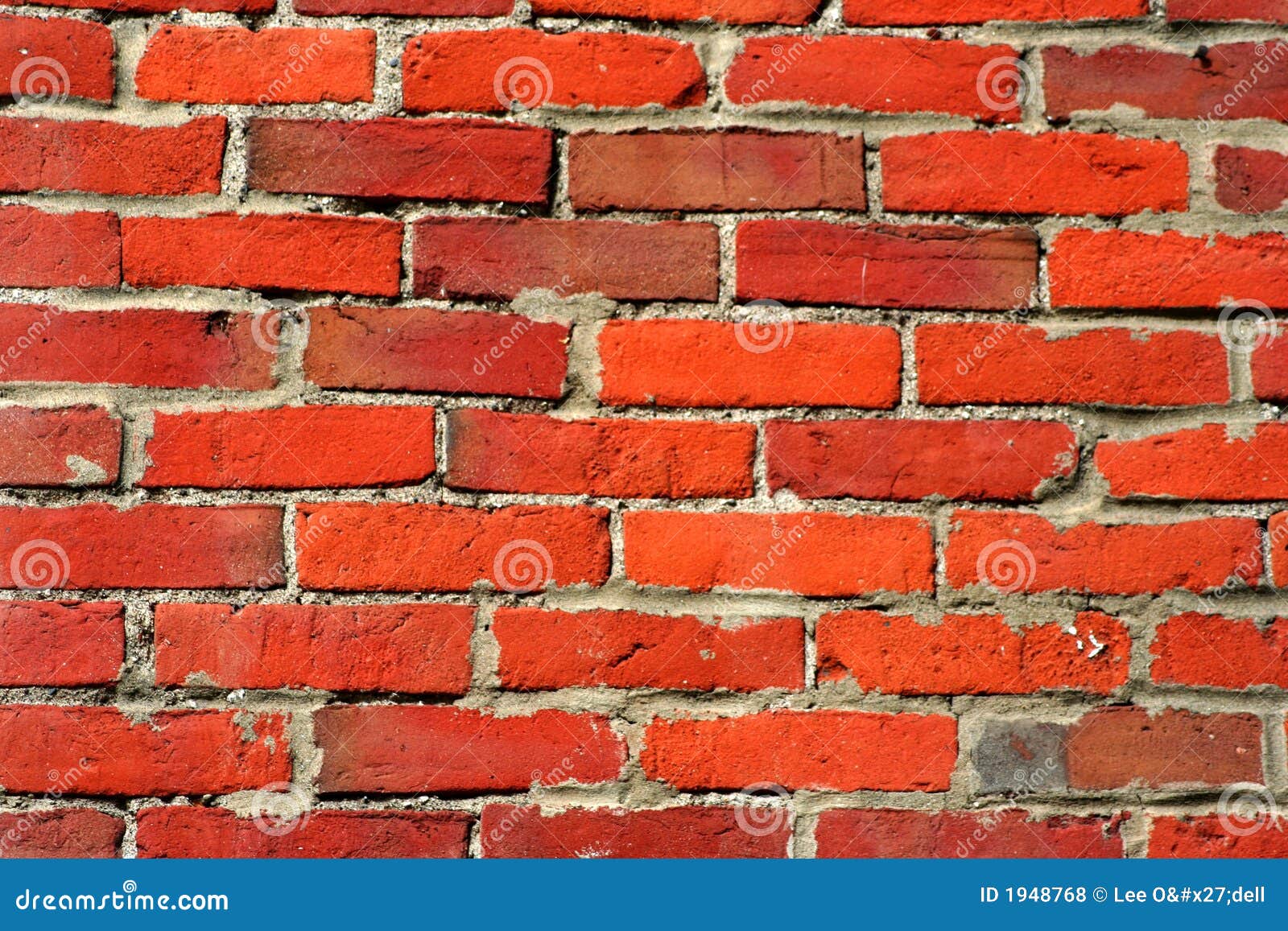 Fond de brique rouge photo stock. Image du rouge, mortier - 1948768