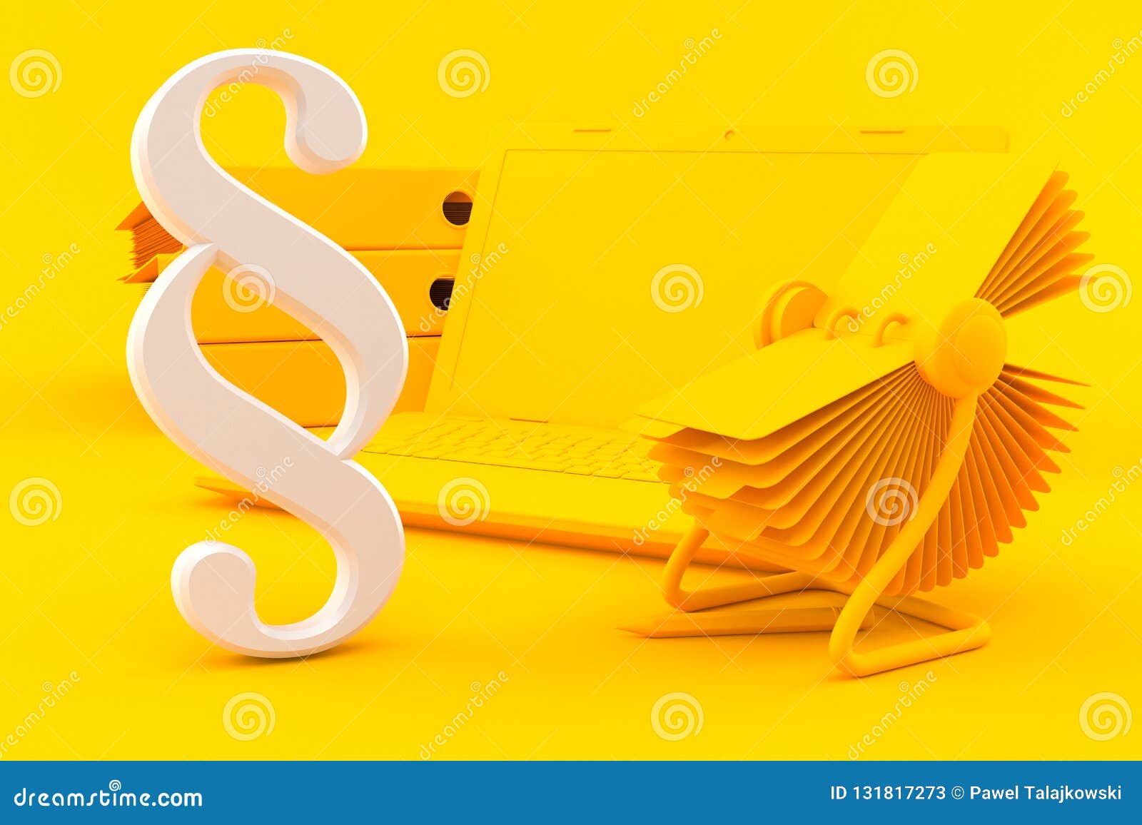 Fond De Bureau Avec Le Symbole De Paragraphe Illustration Stock ...