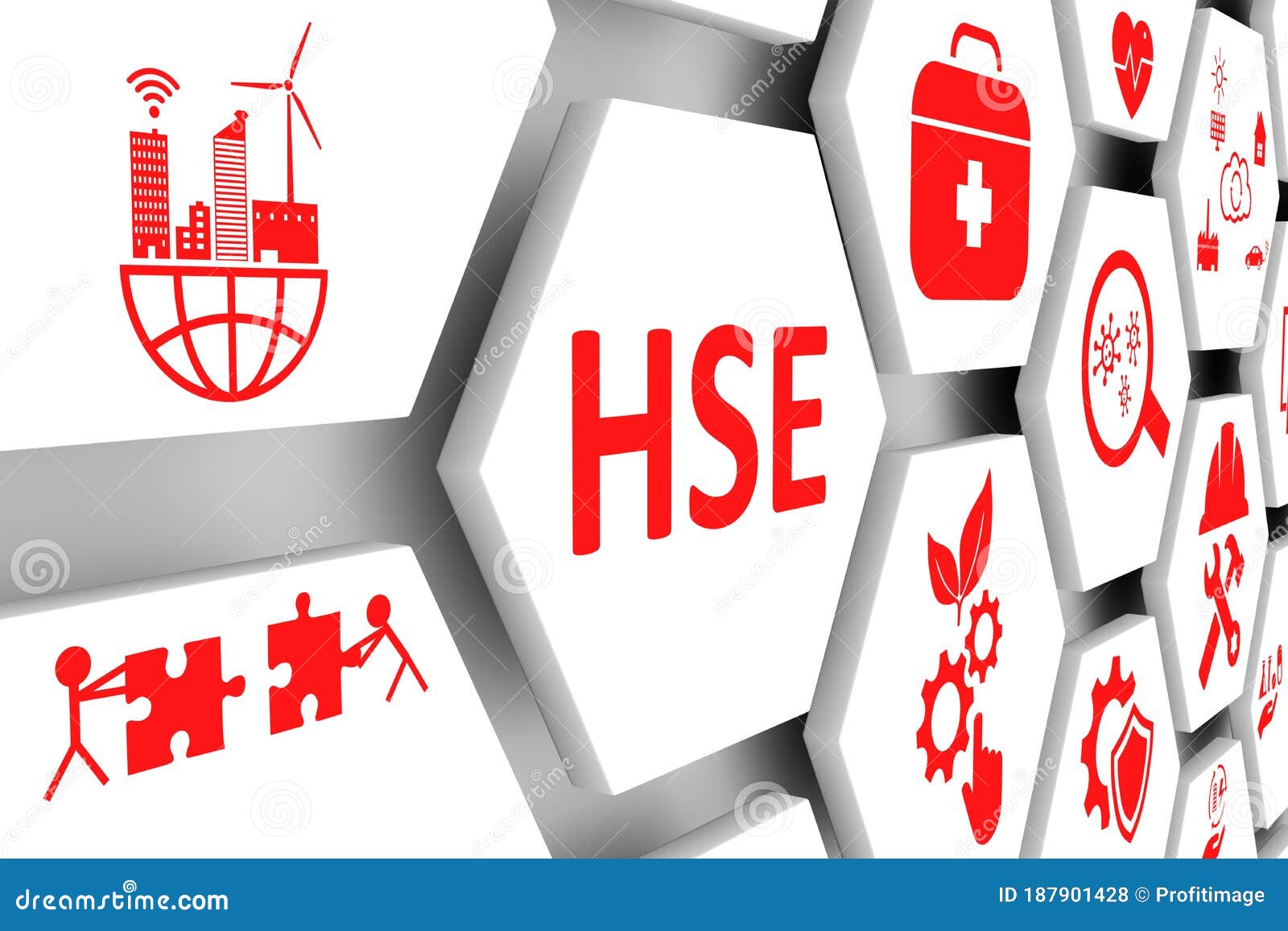 Fond De Cellules De Concept Hse Illustration Stock - Illustration du ...