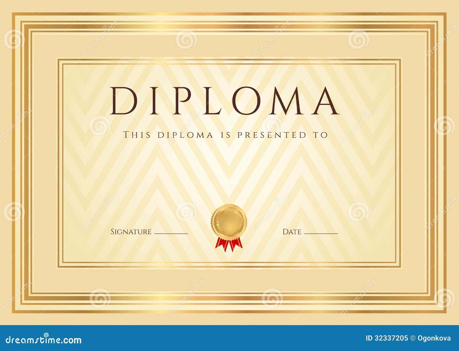 Fond De Certificat/diplôme (calibre). Vue Illustration de Vecteur ...