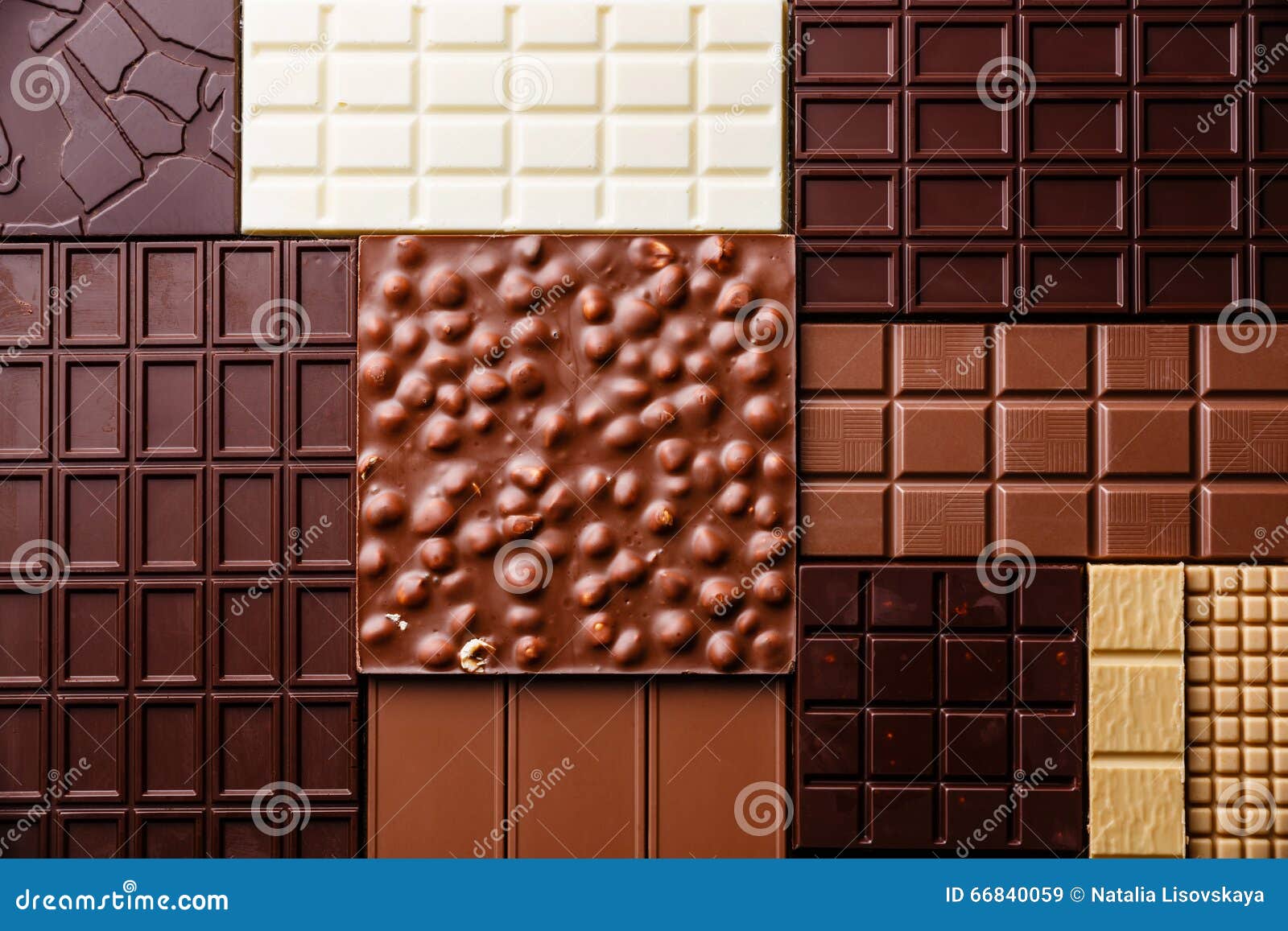 Fond de chocolat image stock. Image du assortiment, bloc - 66840059