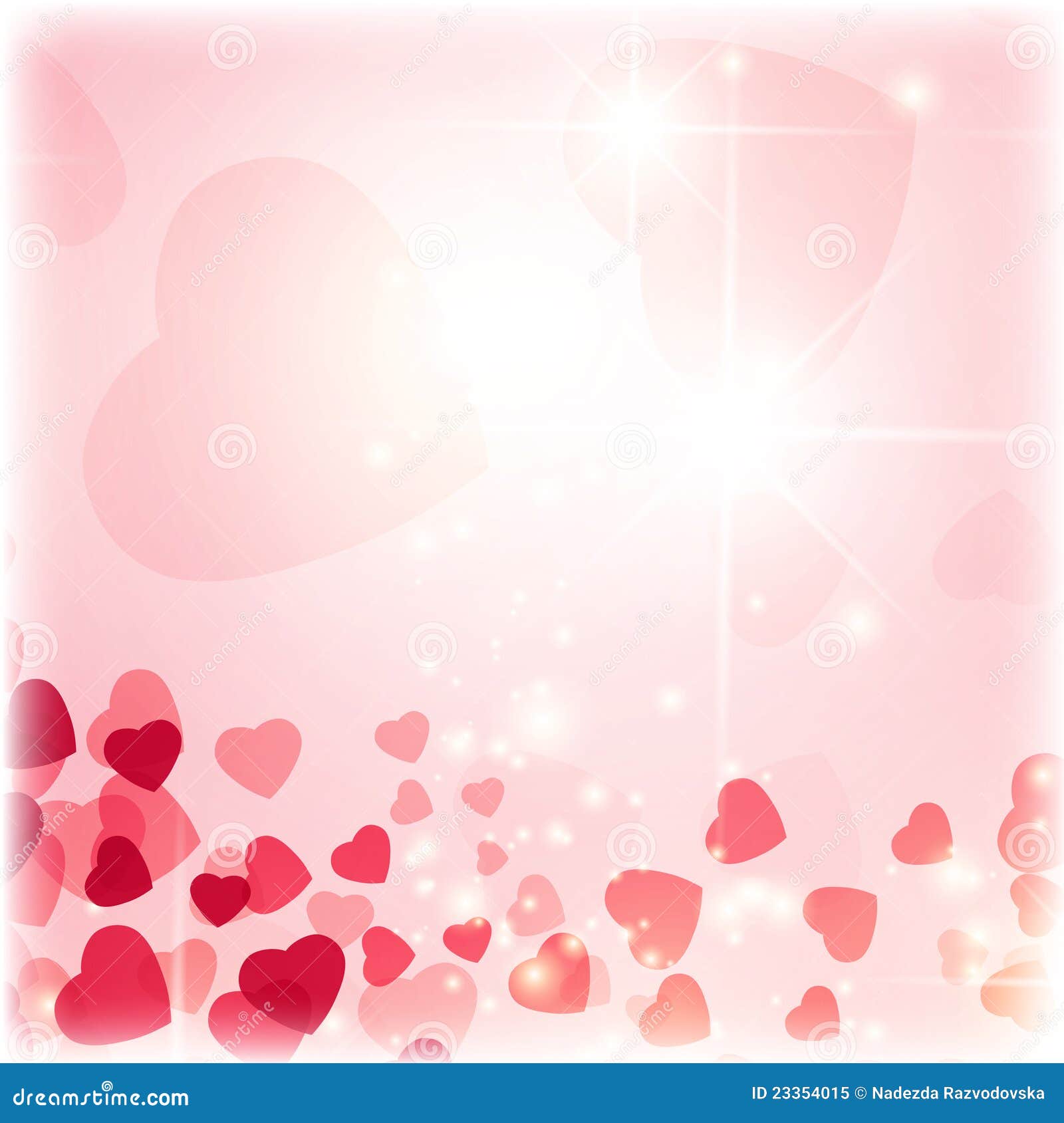 Fond de coeur illustration de vecteur. Illustration du étoile - 23354015