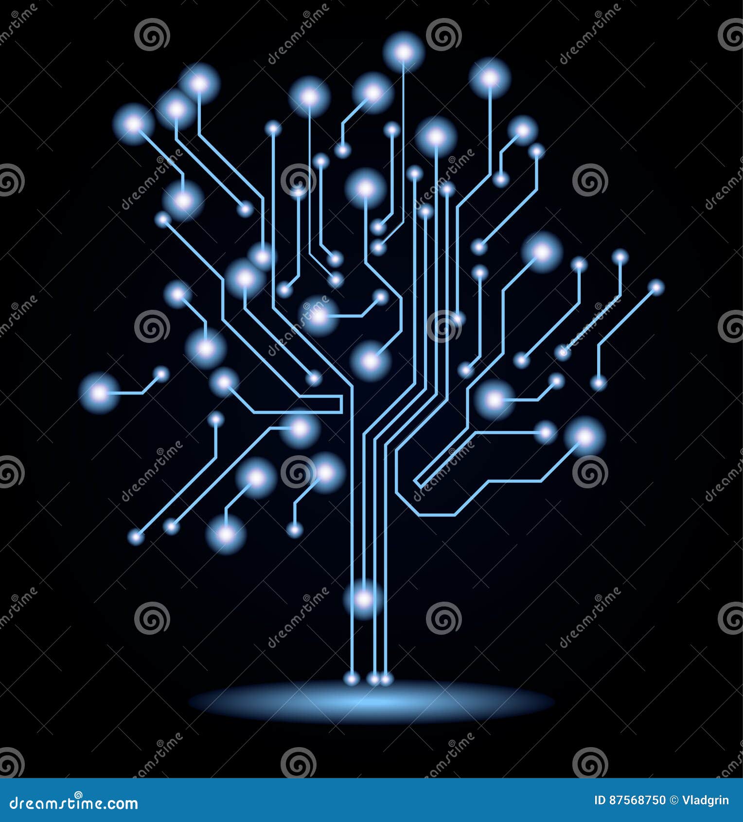 Fond de concept de Cyber illustration de vecteur. Illustration du ...