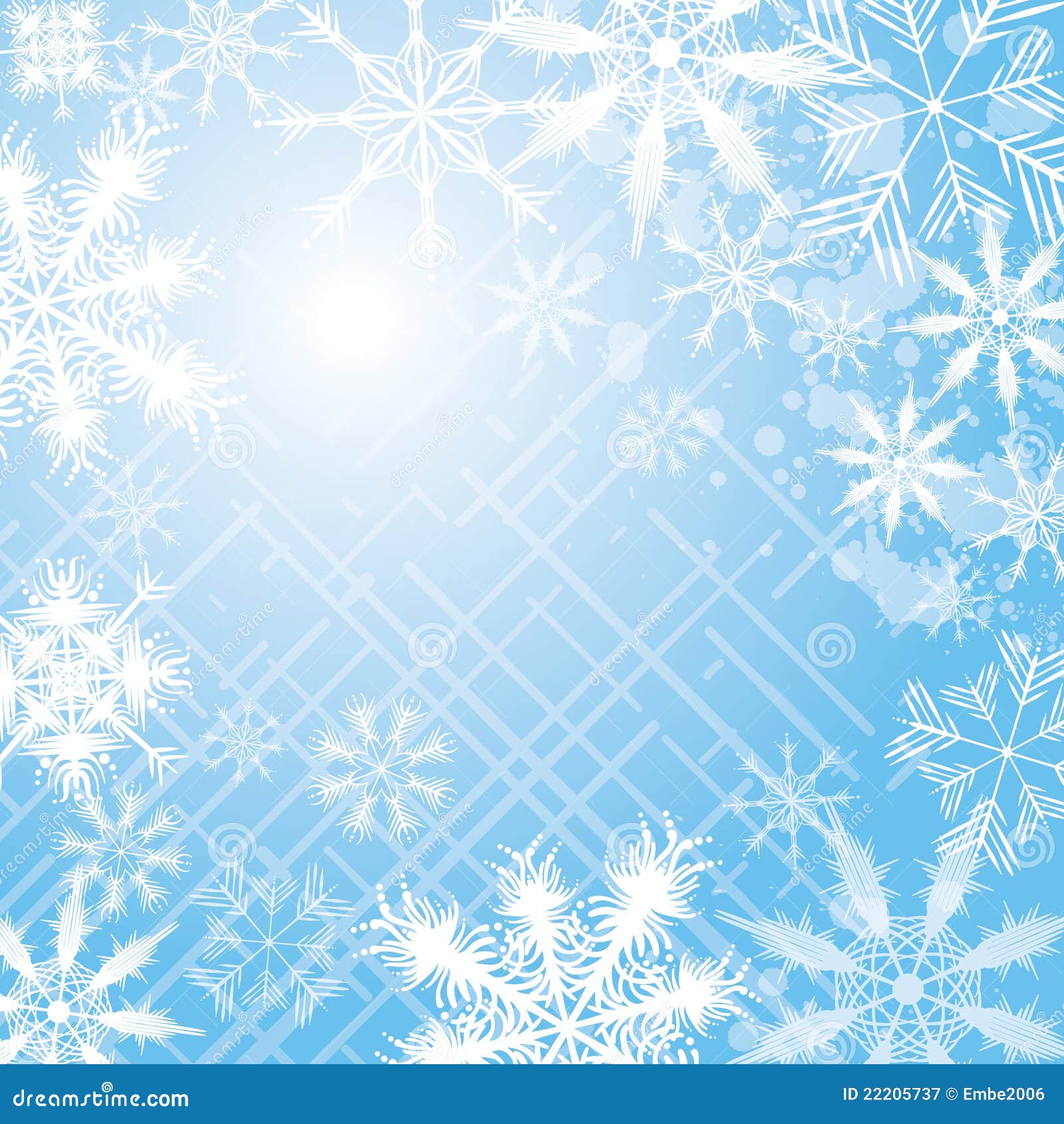 Fond de flocon de neige illustration de vecteur. Illustration du ligne ...