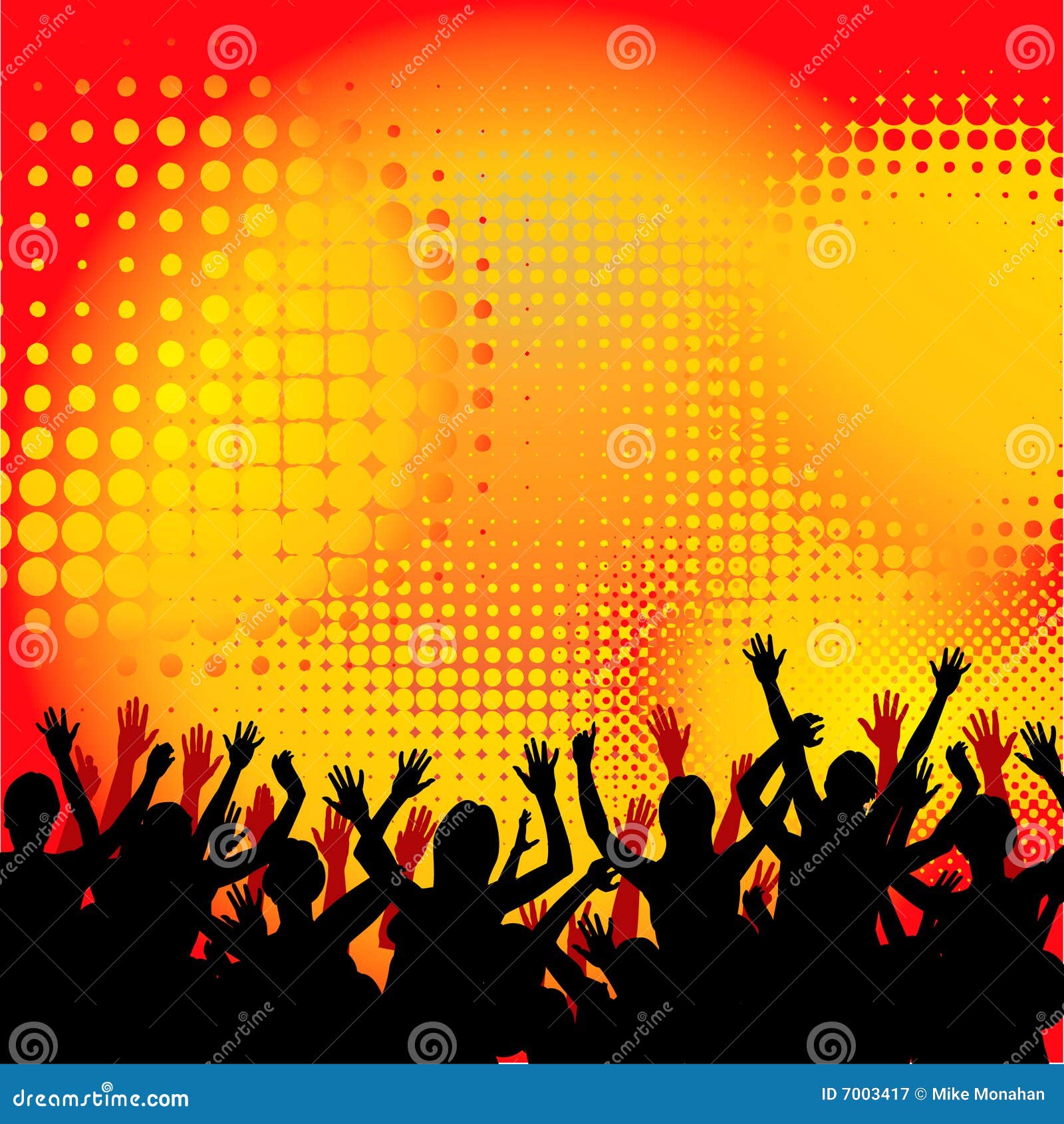 Fond de foule de concert illustration de vecteur. Illustration du ...