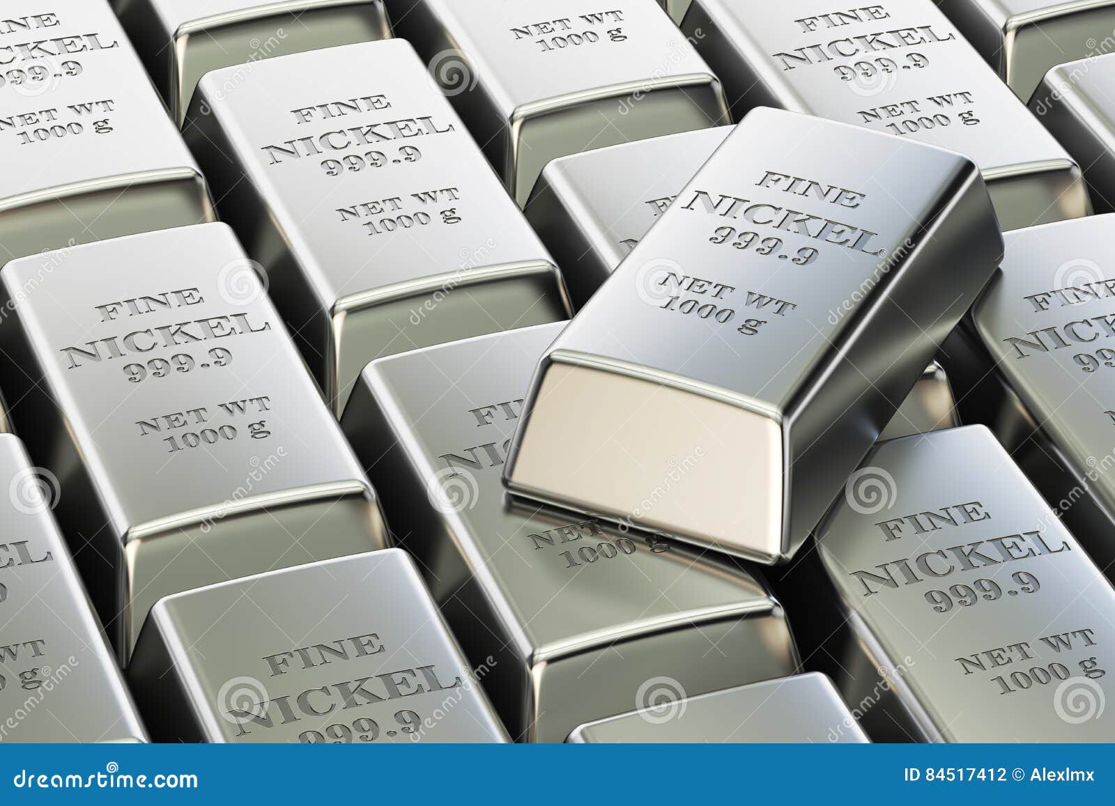 Fond De Lingots De Nickel, 3D Illustration Stock - Illustration du ...