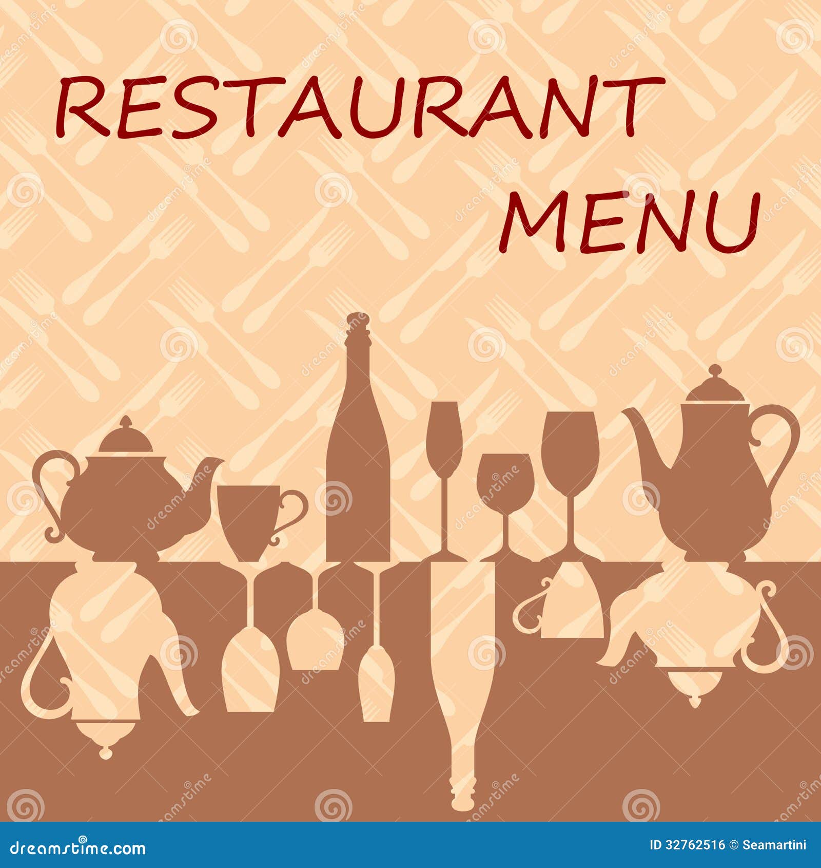 Fond de menu de restaurant illustration de vecteur. Illustration du ...