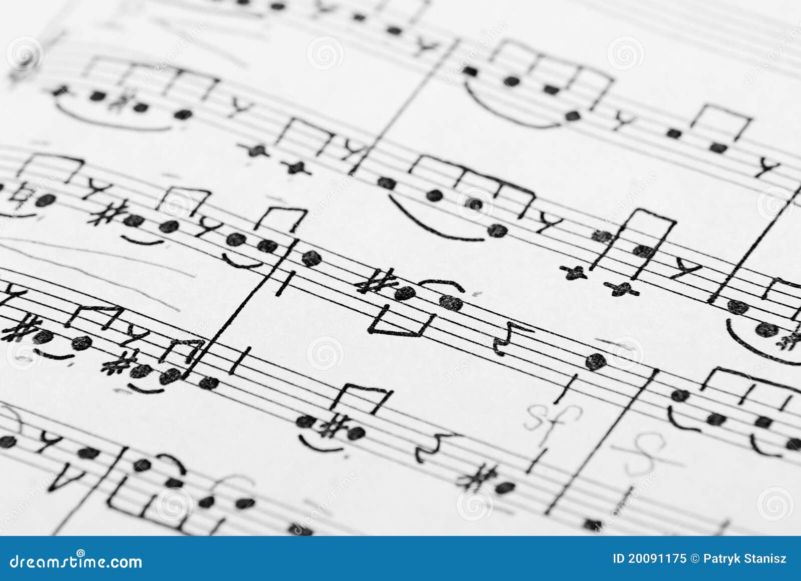 Fond de note de musique image stock. Image of rétro, espace - 20091175