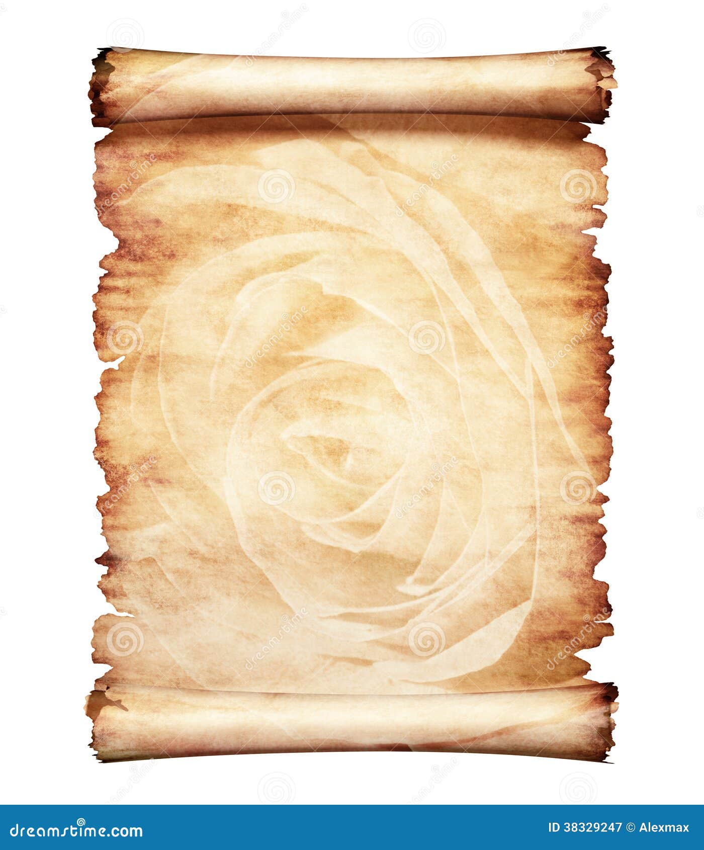 Fond De Papier Romantique De Vieux Parchemin Illustration Stock ...