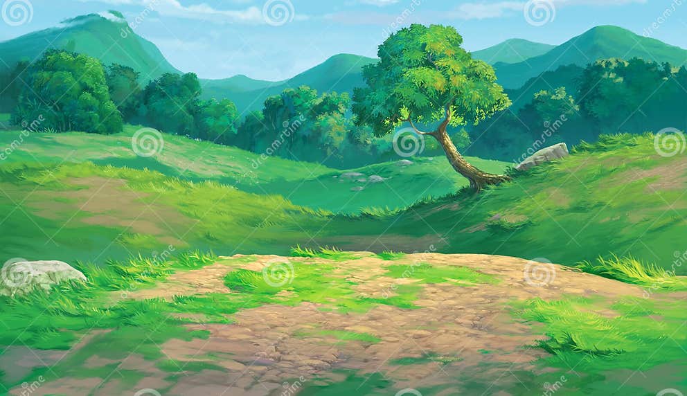 Fond de pré illustration stock. Illustration du écorce - 59463265