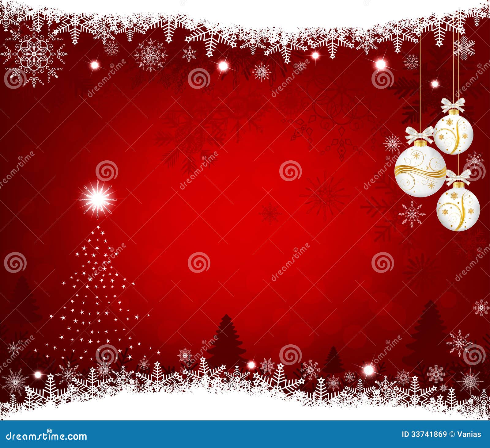 Fond de rouge de Noël illustration de vecteur. Illustration du décoré ...