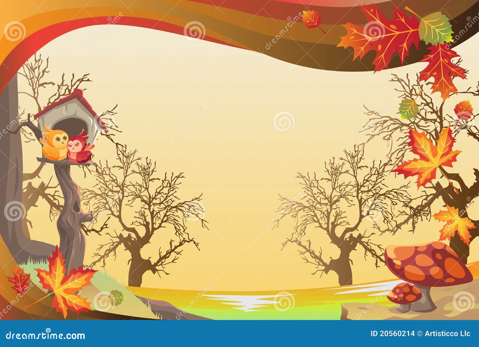 Fond De Saison D'automne Ou D'automne Illustration de Vecteur ...