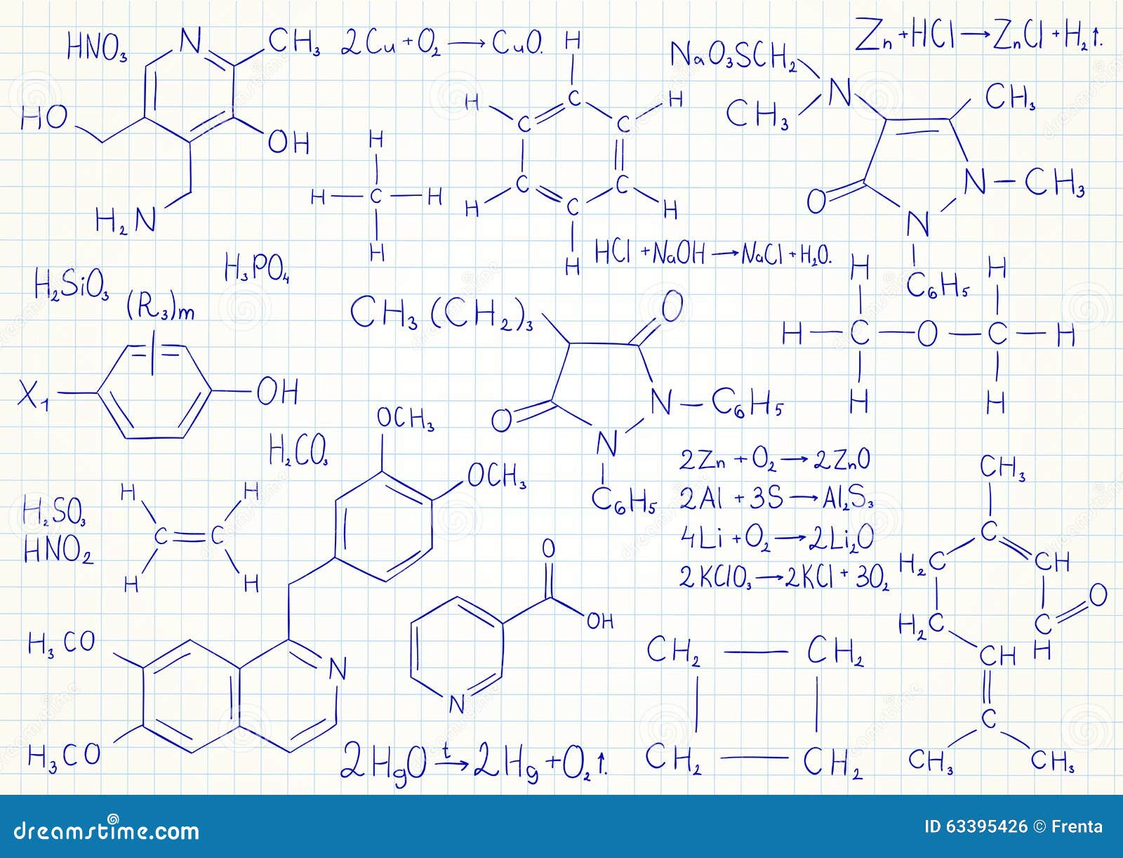 Fond De Vecteur Avec Des Formules De Chimie Illustration de Vecteur ...