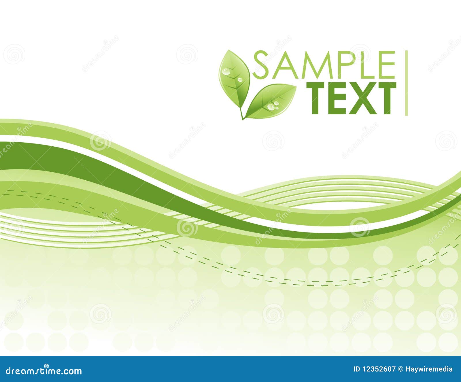 Fond Environnemental Vert De Configuration De Remous D'Eco Illustration ...