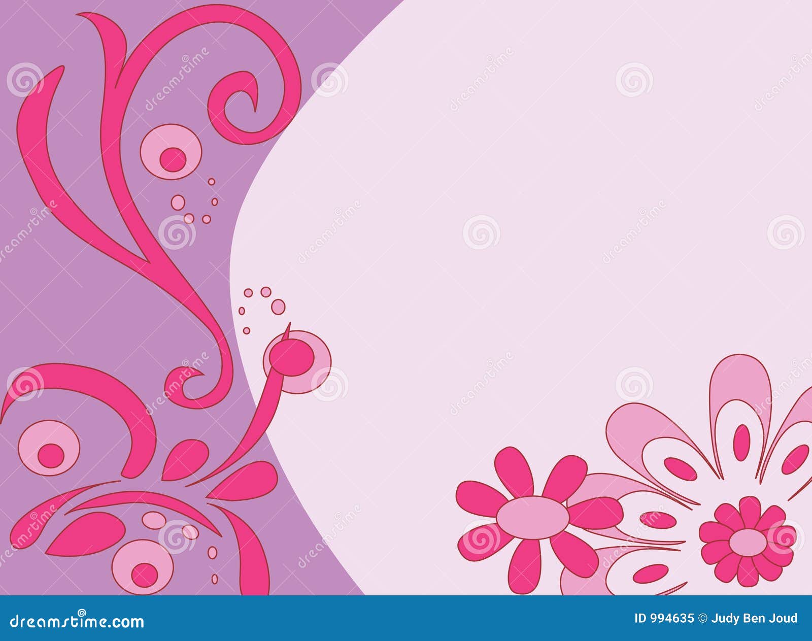 Fond fleuri rose illustration de vecteur. Illustration du abstrait - 994635