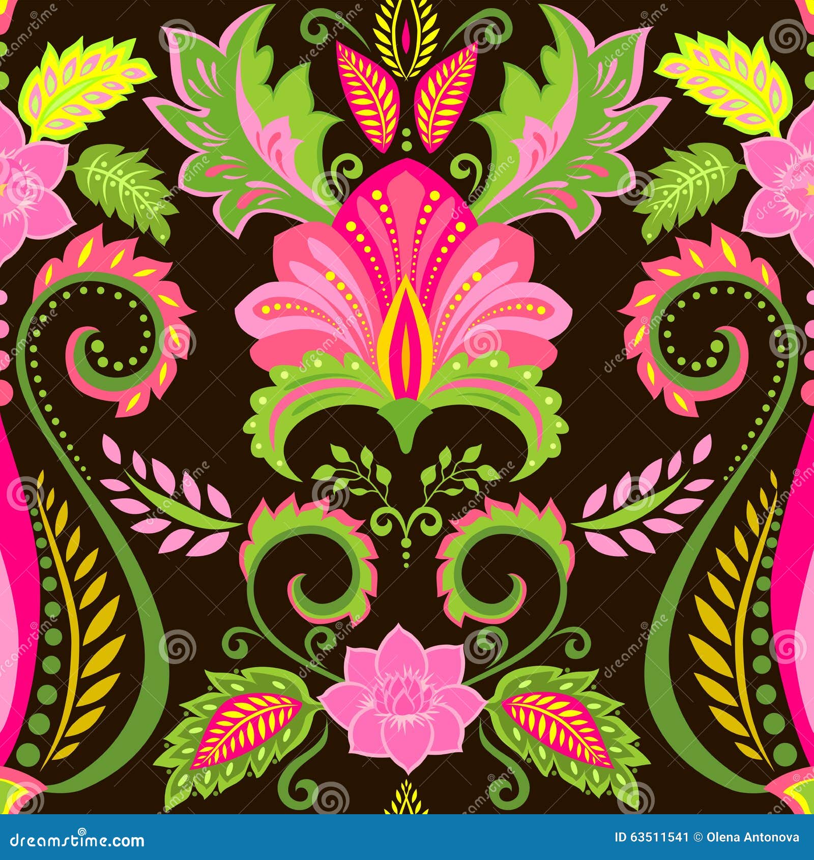 Fond Floral Fleuri De Vintage Illustration de Vecteur - Illustration of ...