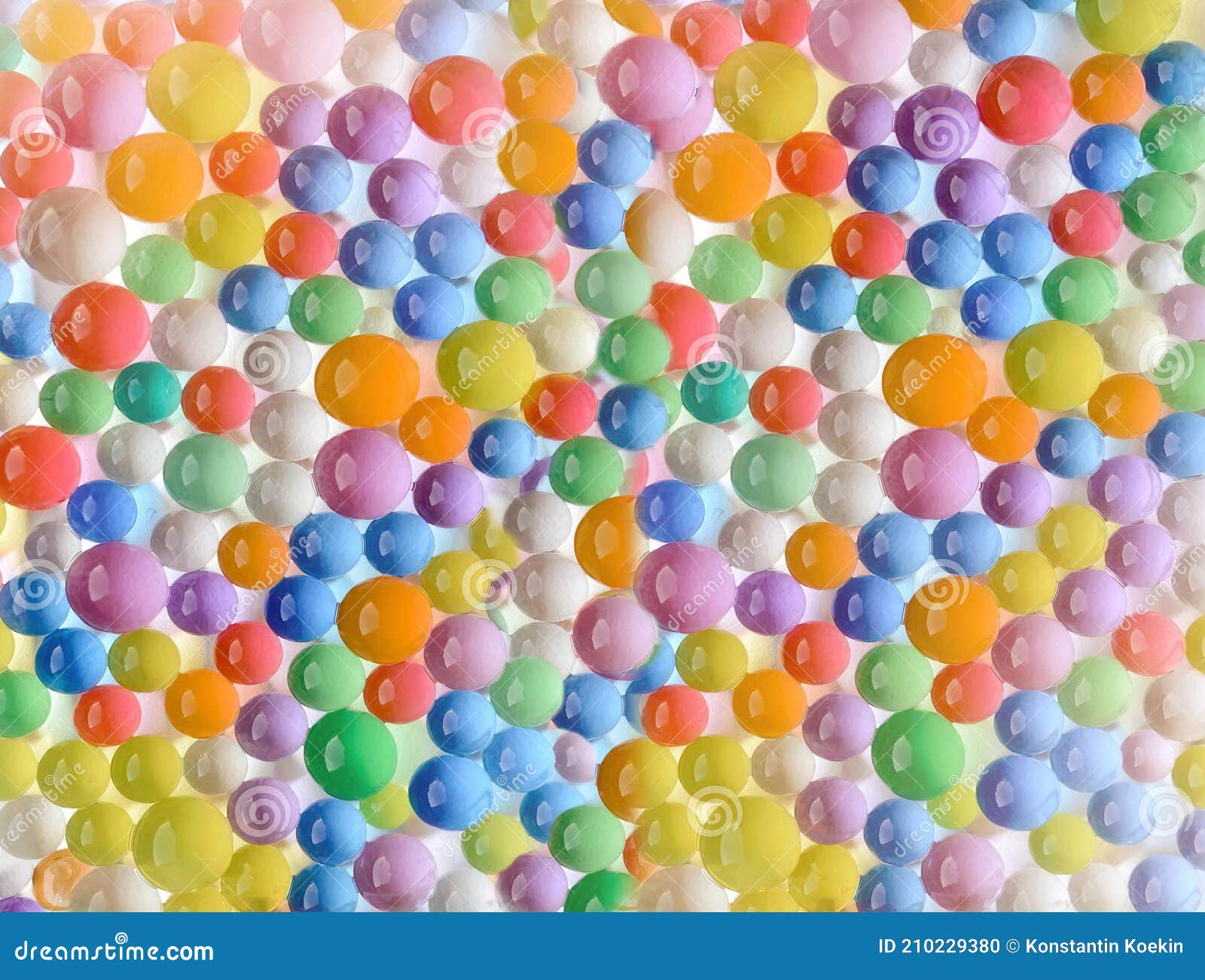 Fond Gai Multicolore Avec La Texture Des Boules D'hydrogel. Boules ...