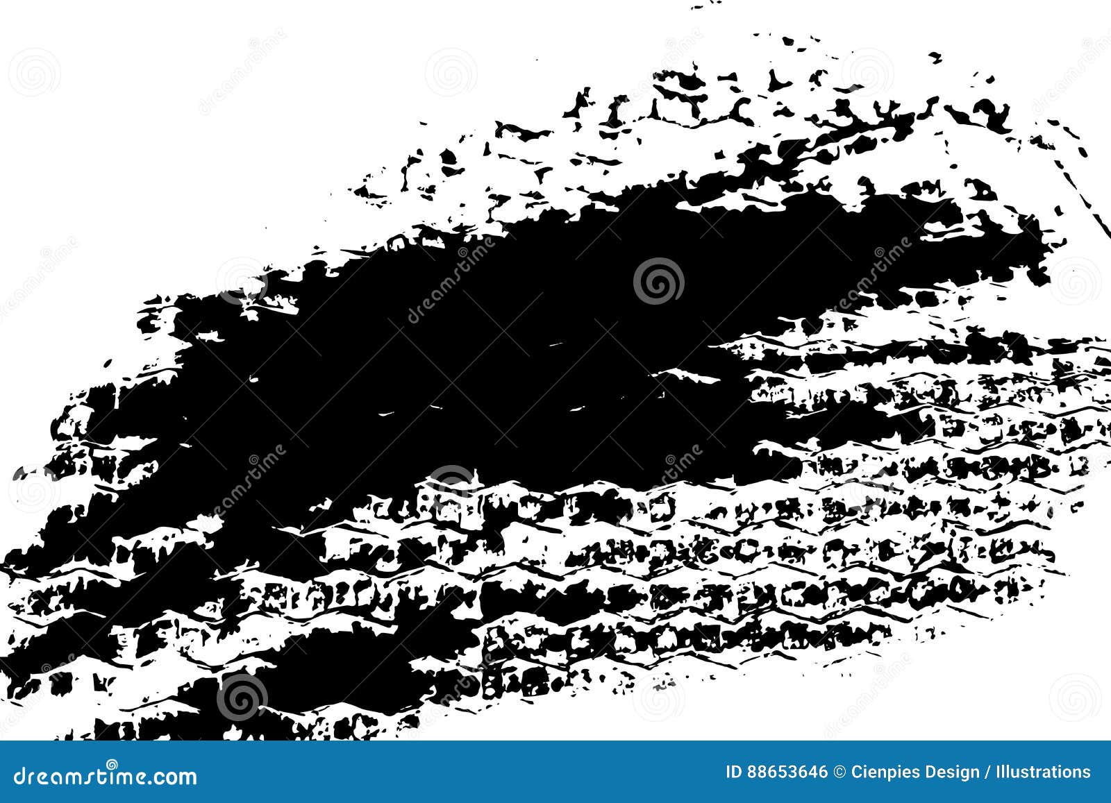 Fond Grunge D'isolement De Texture De Roue De Pneu Illustration de ...