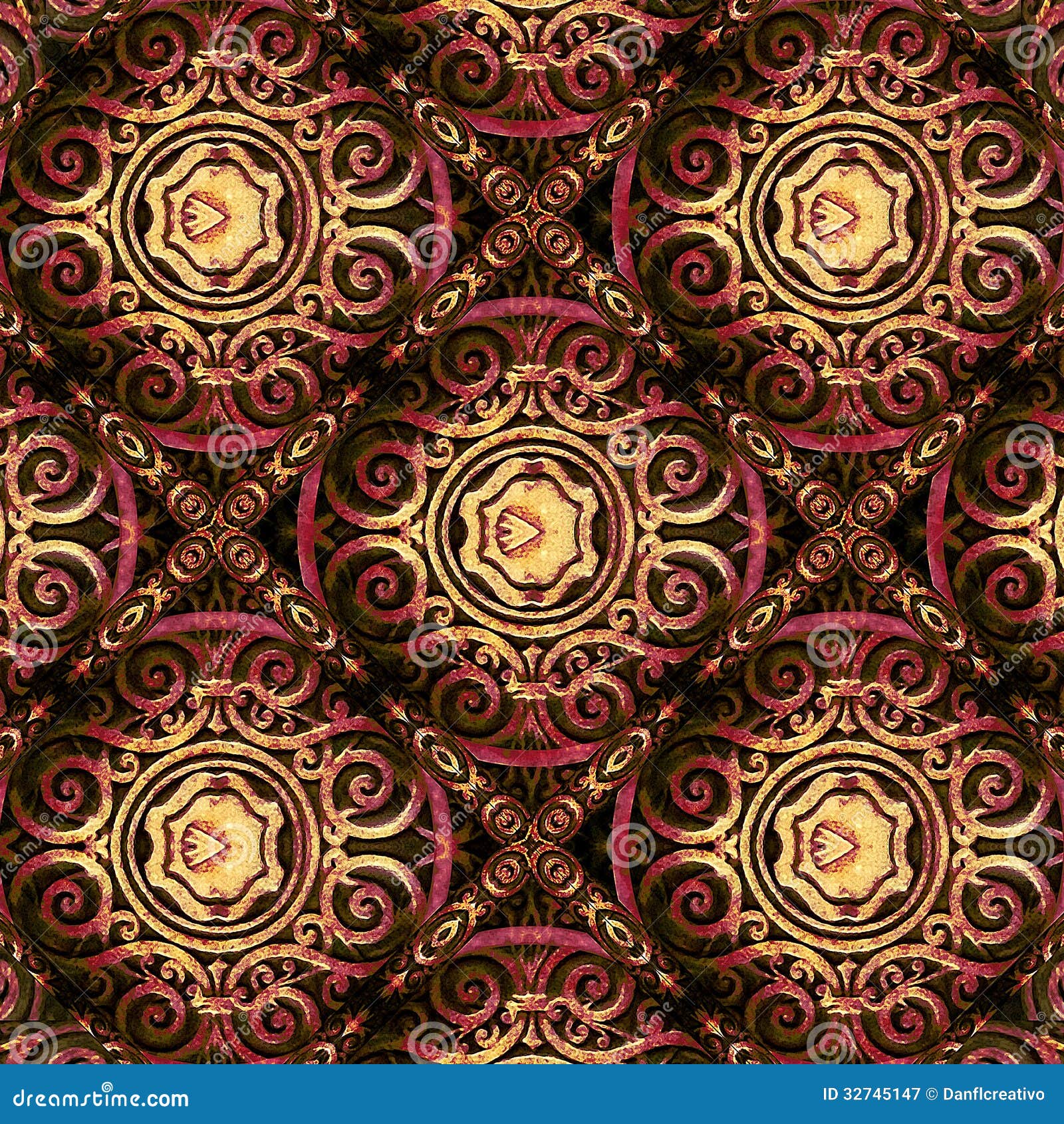 Fond Islamique De Style D'arabesque Illustration Stock - Illustration ...