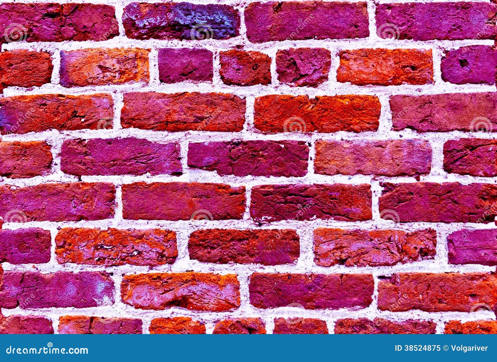 Fond Magenta De Texture De Mur De Briques De Couleur Image stock ...