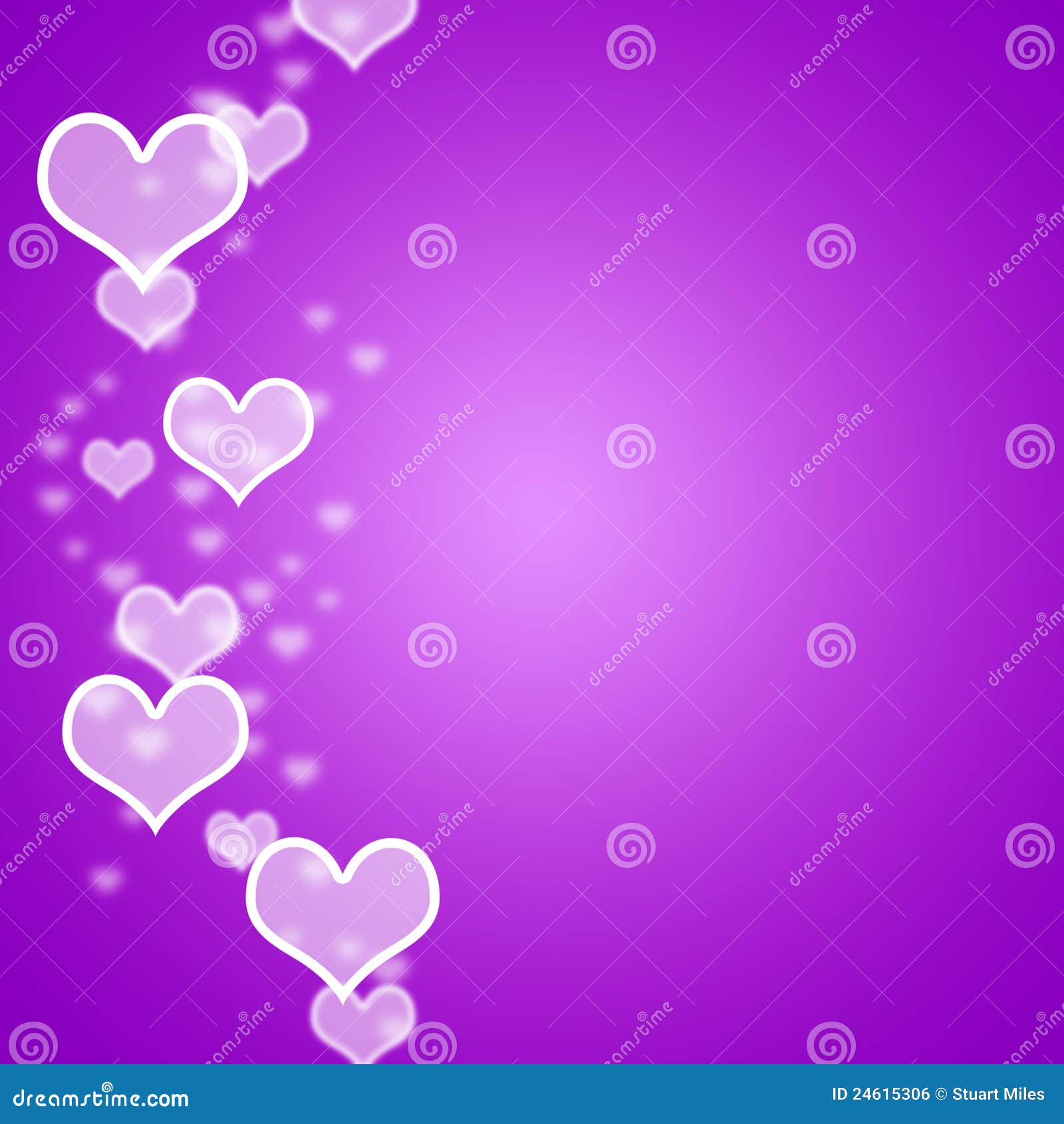 Fond Mauve De Bokeh De Coeurs Illustration Stock - Illustration du ...