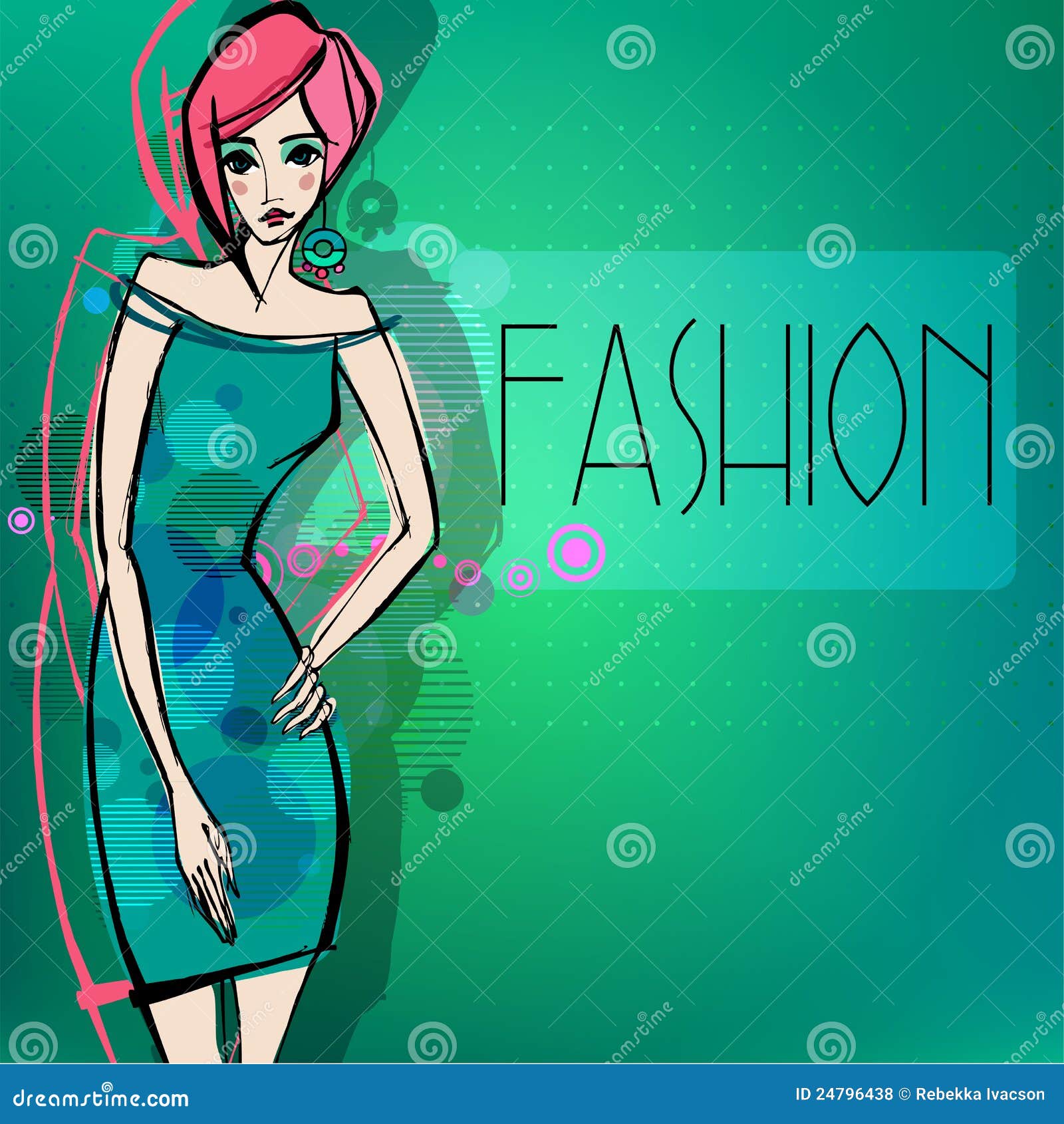 Fond Moderne De Mode Avec Le Fa Illustration de Vecteur - Illustration ...