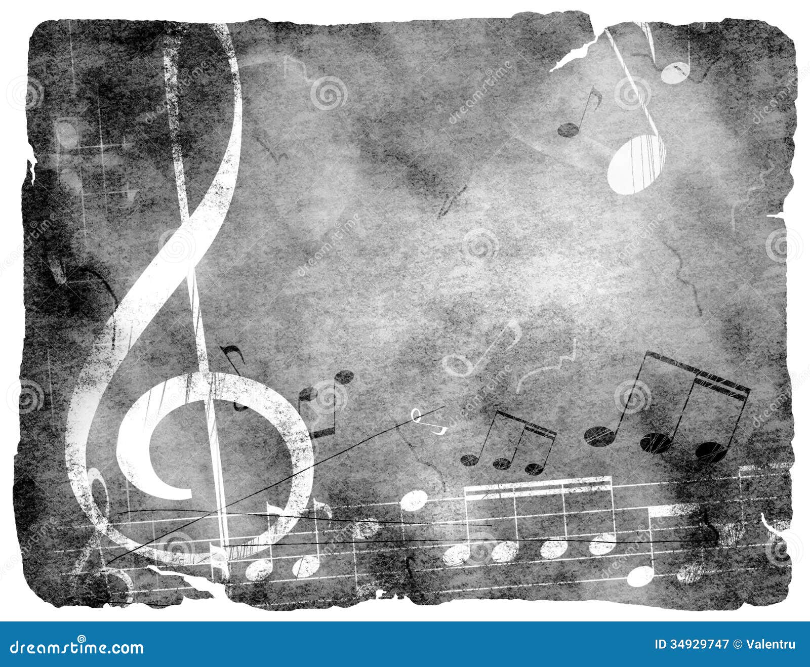 Fond musical grunge illustration stock. Illustration du harmonie - 34929747