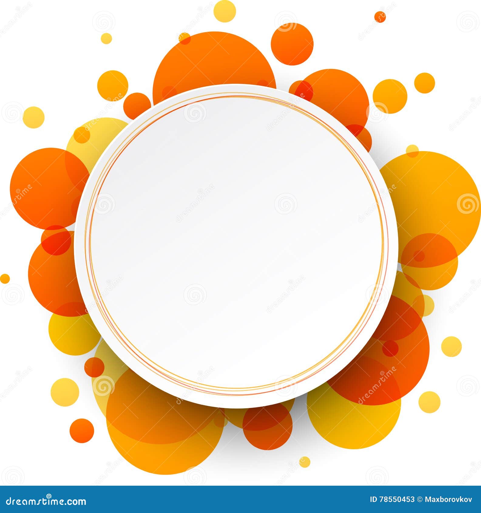 Fond orange rond illustration de vecteur. Illustration du descripteur ...