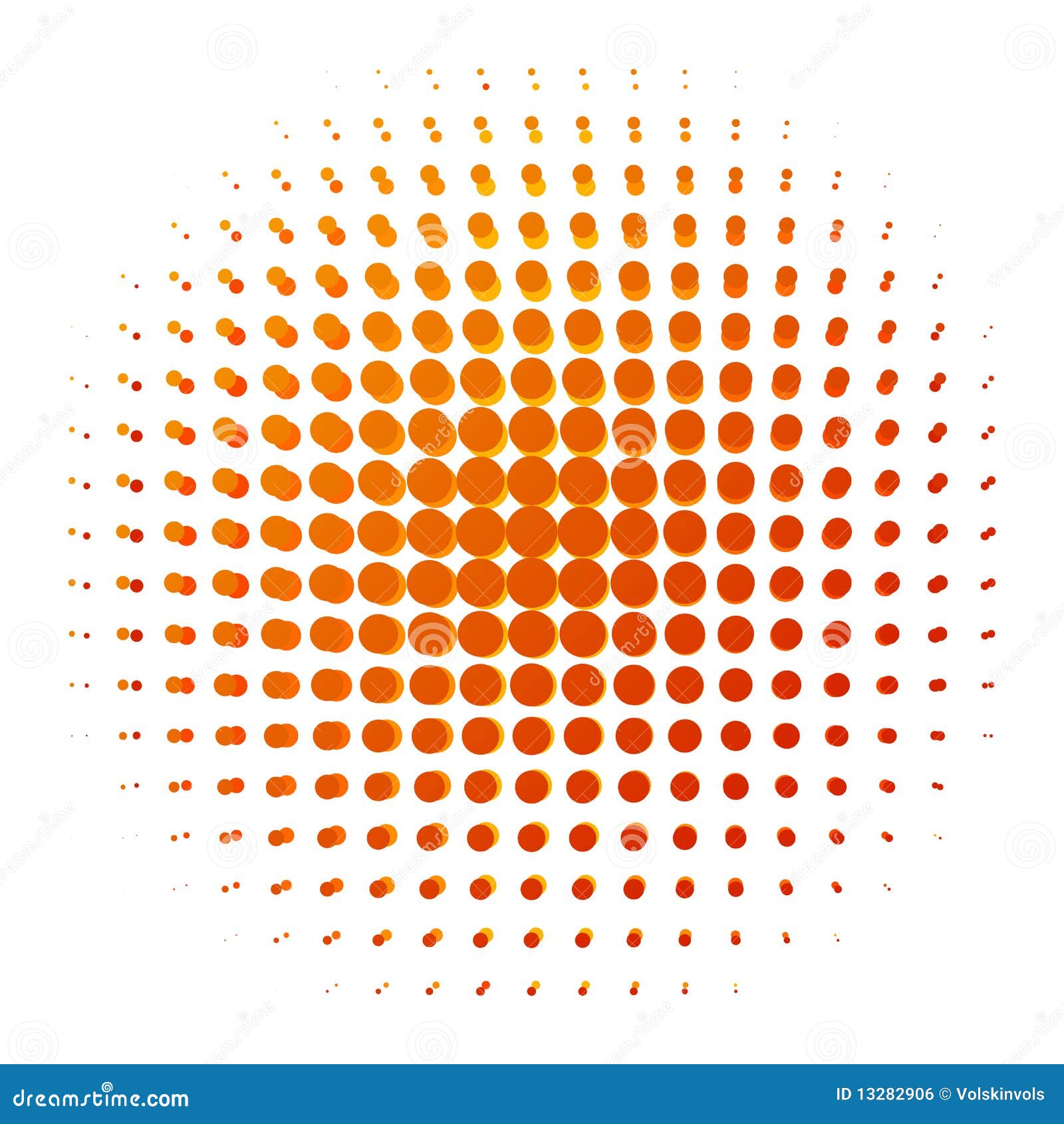 Fond pointillé orange illustration stock. Image du brillant - 13282906