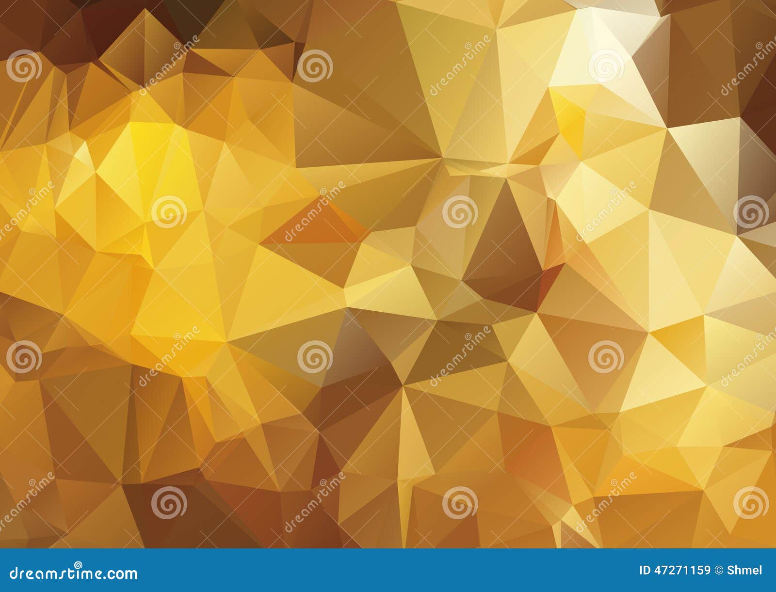 Fond Polygonal Abstrait Jaune Foncé Illustration Stock - Illustration ...