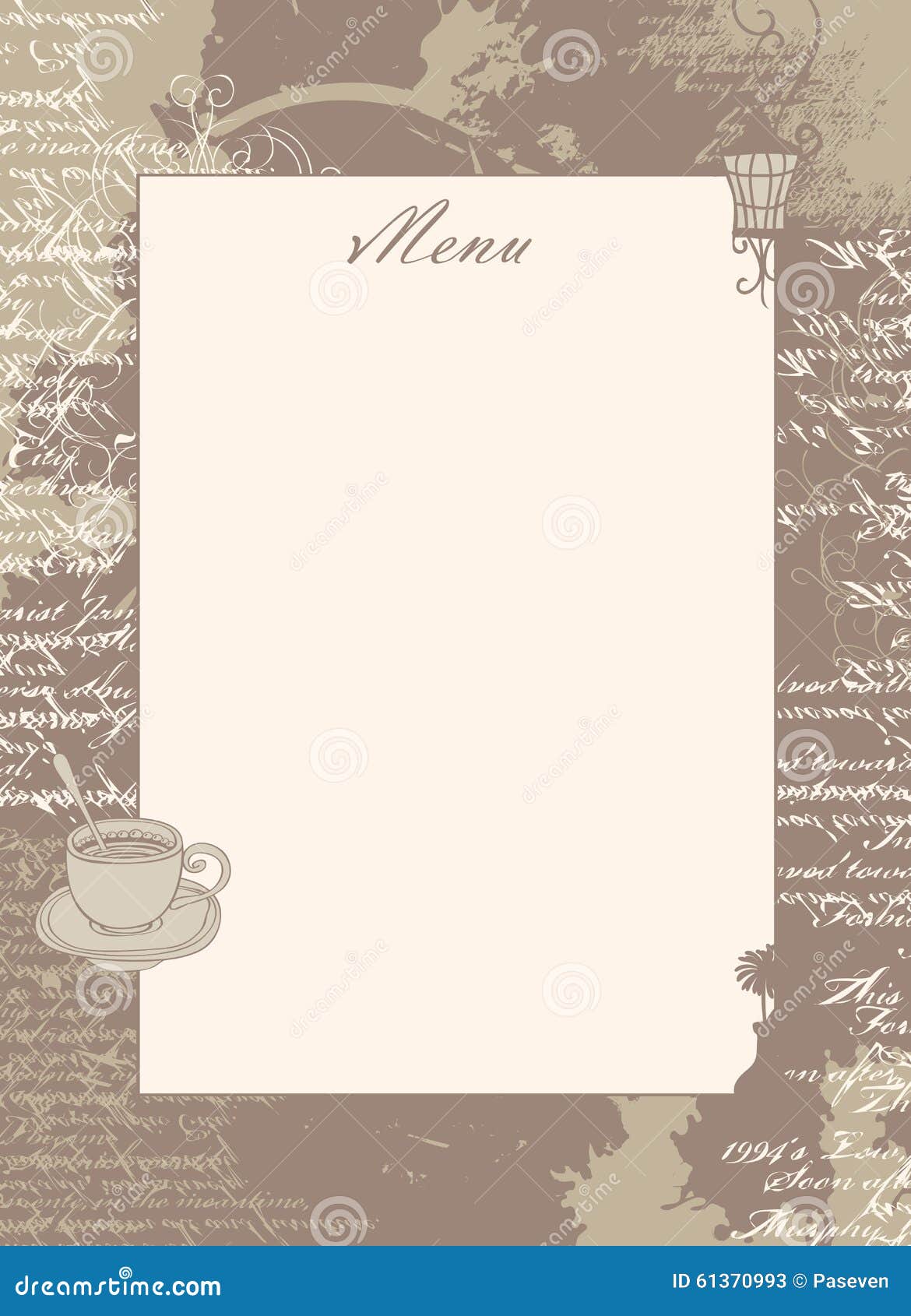 Fond pour le menu illustration de vecteur. Illustration du ...