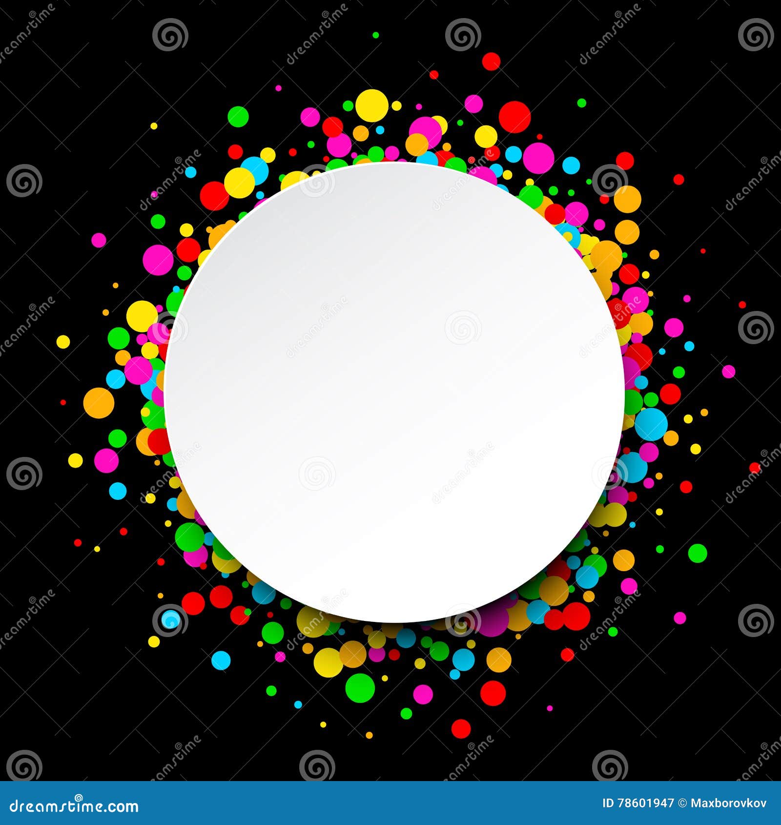 Fond rond avec des baisses illustration de vecteur. Illustration du ...